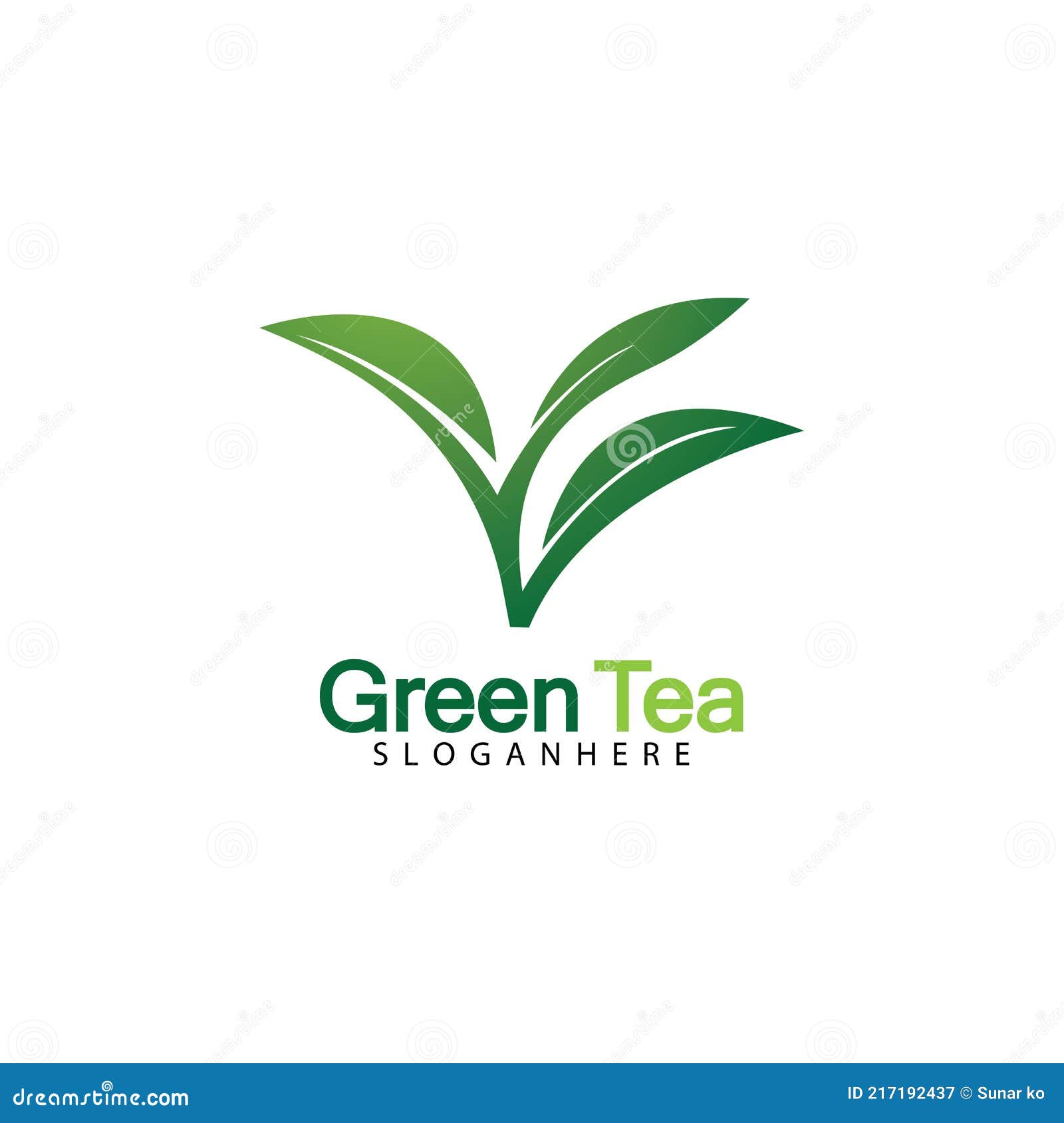 Green Tea Leaf Logo Vector Icon Illustration Design Isolated on White ...