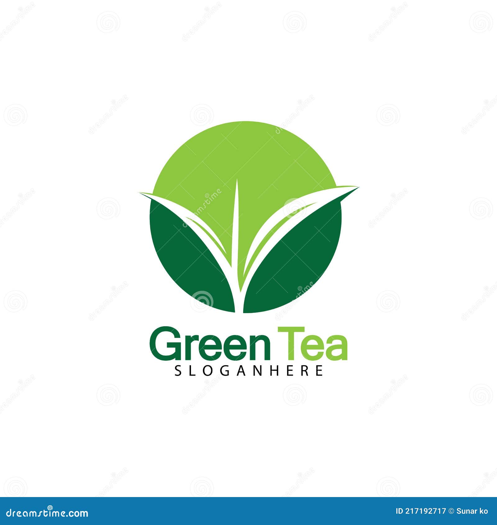 Green Tea Leaf Logo Vector Icon Illustration Design Isolated on White ...
