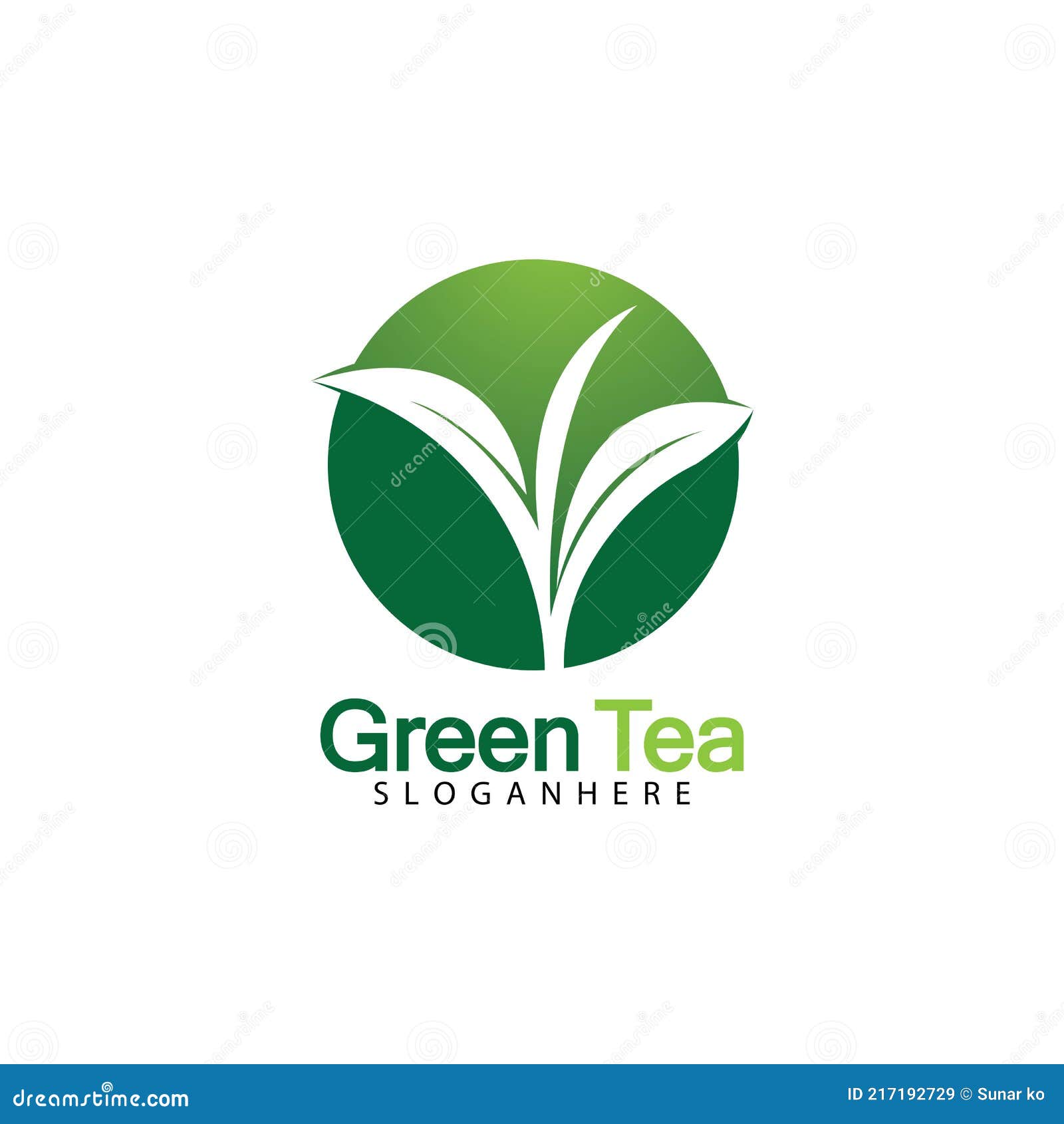 Green Tea Leaf Logo Vector Icon Illustration Design Isolated on White ...