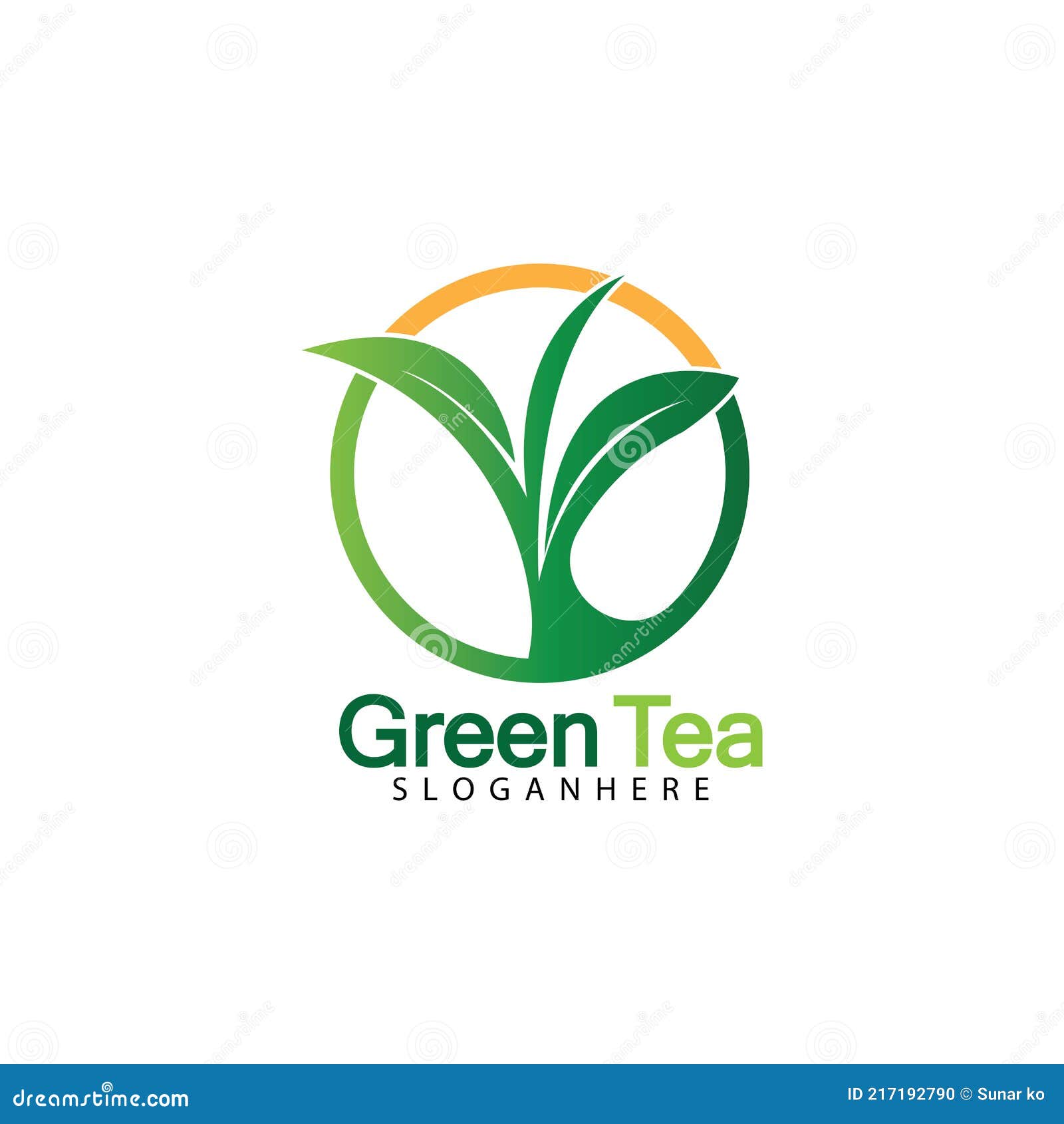 Green Tea Leaf Logo Vector Icon Illustration Design Isolated on White ...