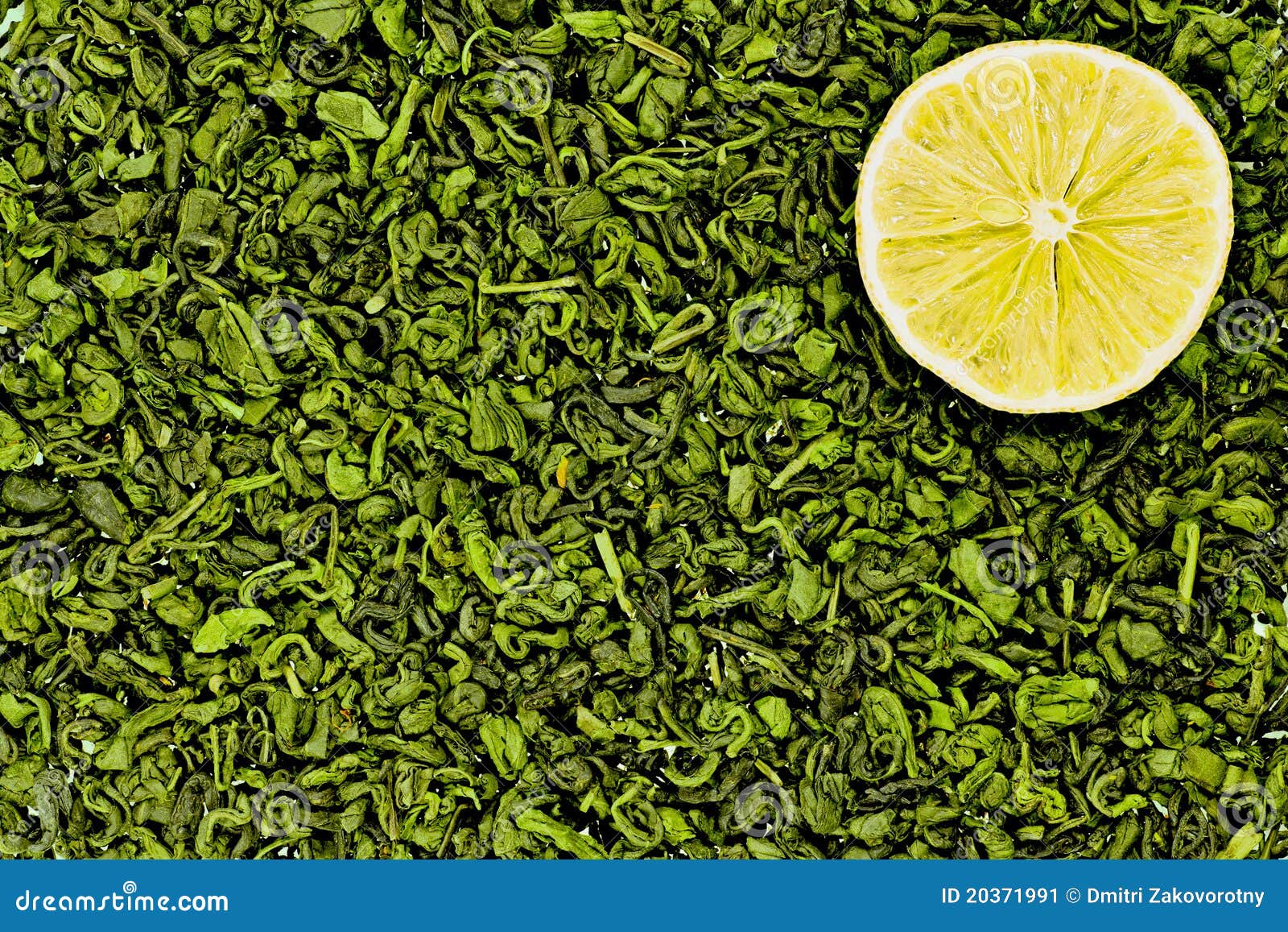 Green tea with lemon stock image. Image of nature, leaf - 20371991