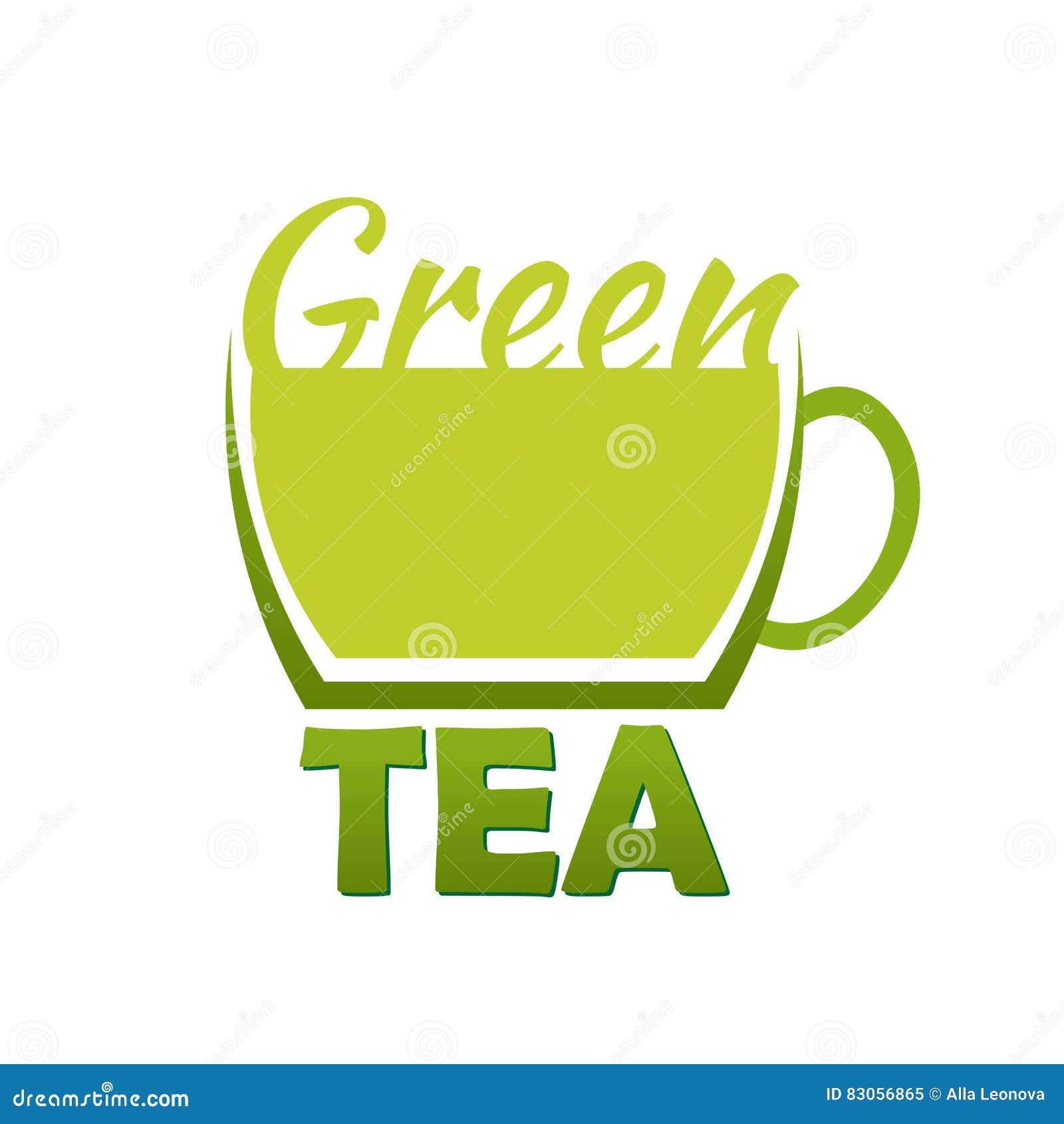 Green Tea Logo Company. Vector Logo Illustration. Stock Illustration ...