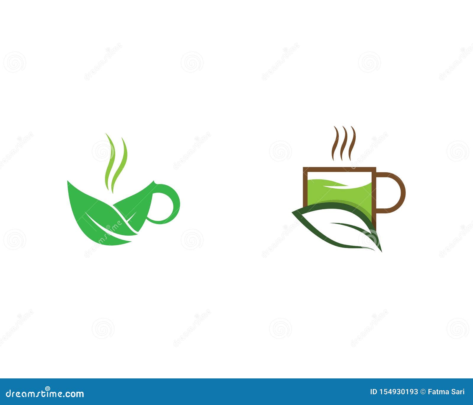 Green Tea Logo Illustration Stock Vector - Illustration of nature ...