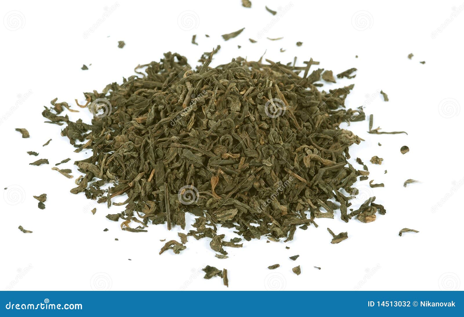 Green Tea, Loose Leaf, Isolated Stock Photo - Image of beverage ...