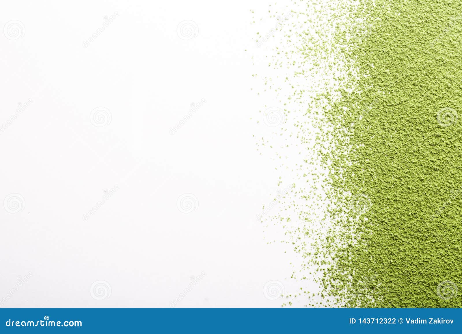Green Tea Matcha Isolated on White with Copy Space Stock Photo - Image ...