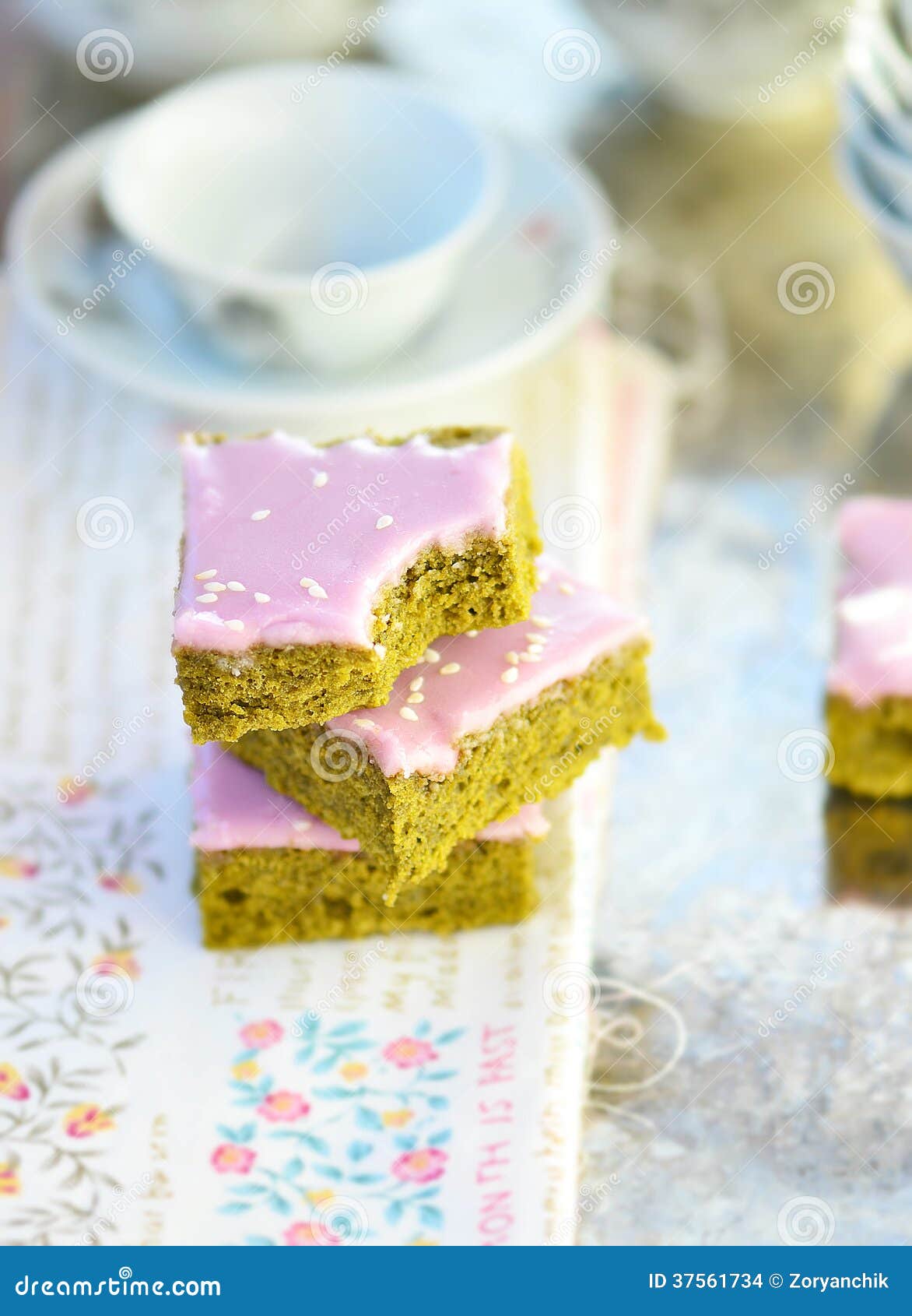 Green tea pastry stock photo. Image of yummy, fancy, gourmet - 37561734