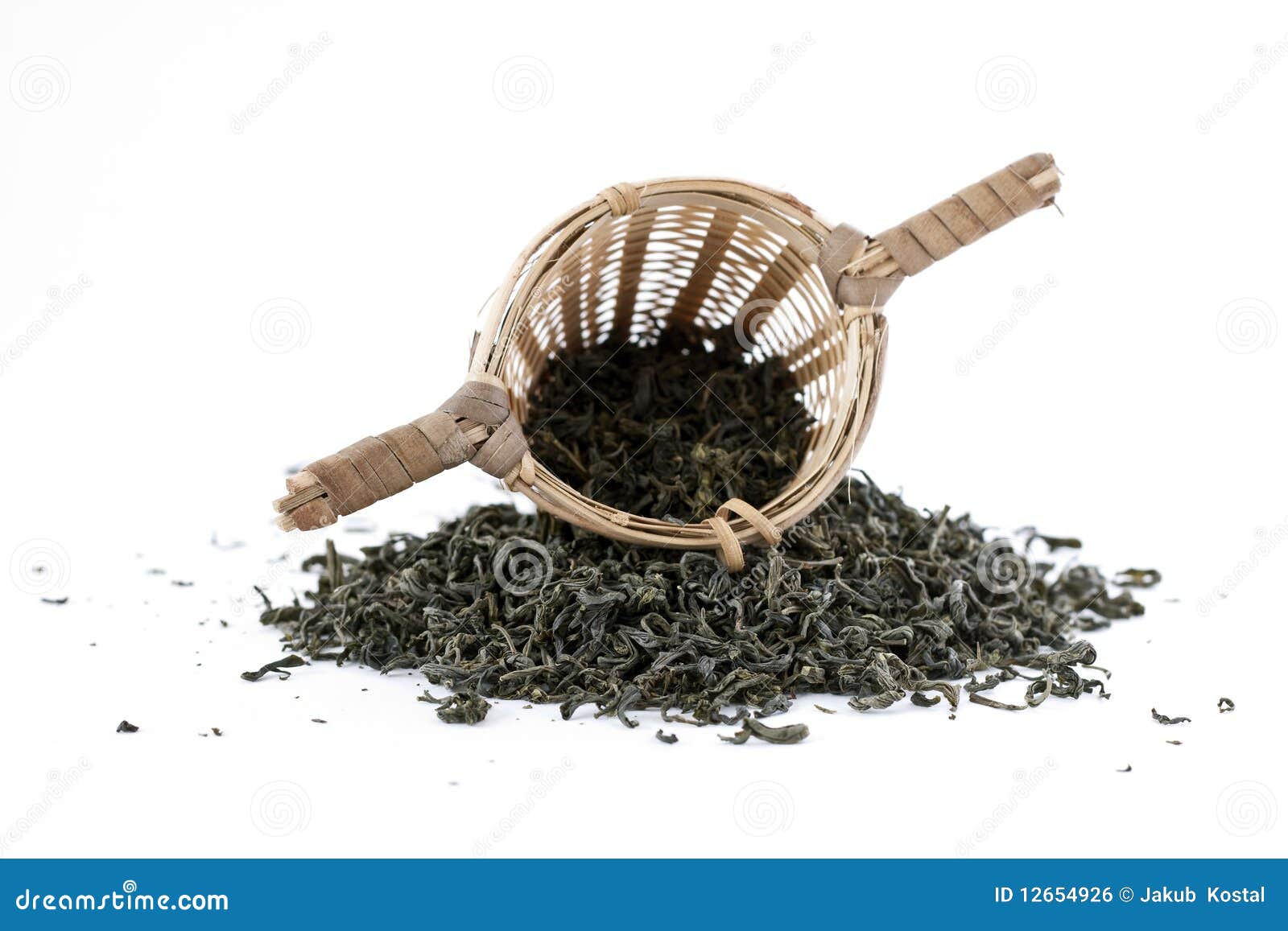 Green tea with sieve stock photo. Image of cold, healthy - 12654926