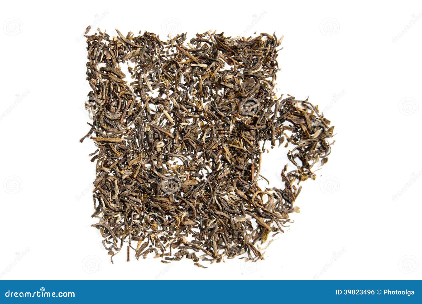 Green Tea Texture in the Form Cup Stock Photo - Image of background ...