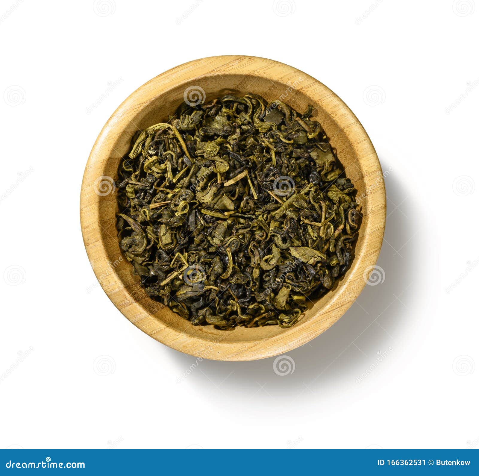 Green Tea Top View on White Background Stock Image - Image of ceremony ...
