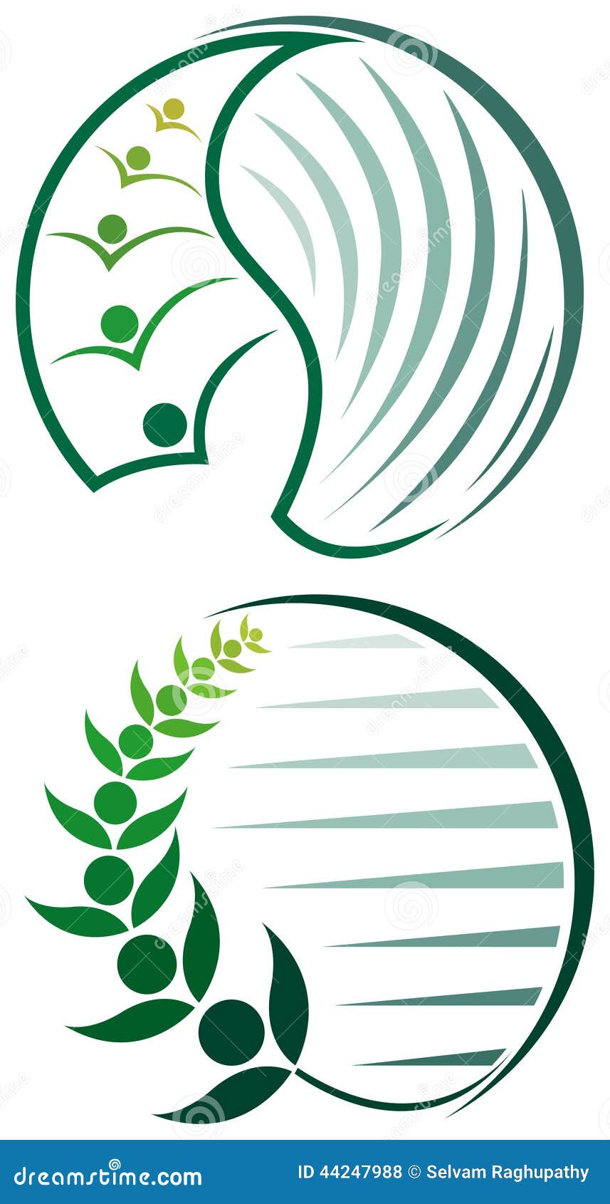 Green team stock vector. Illustration of design, earth - 44247988