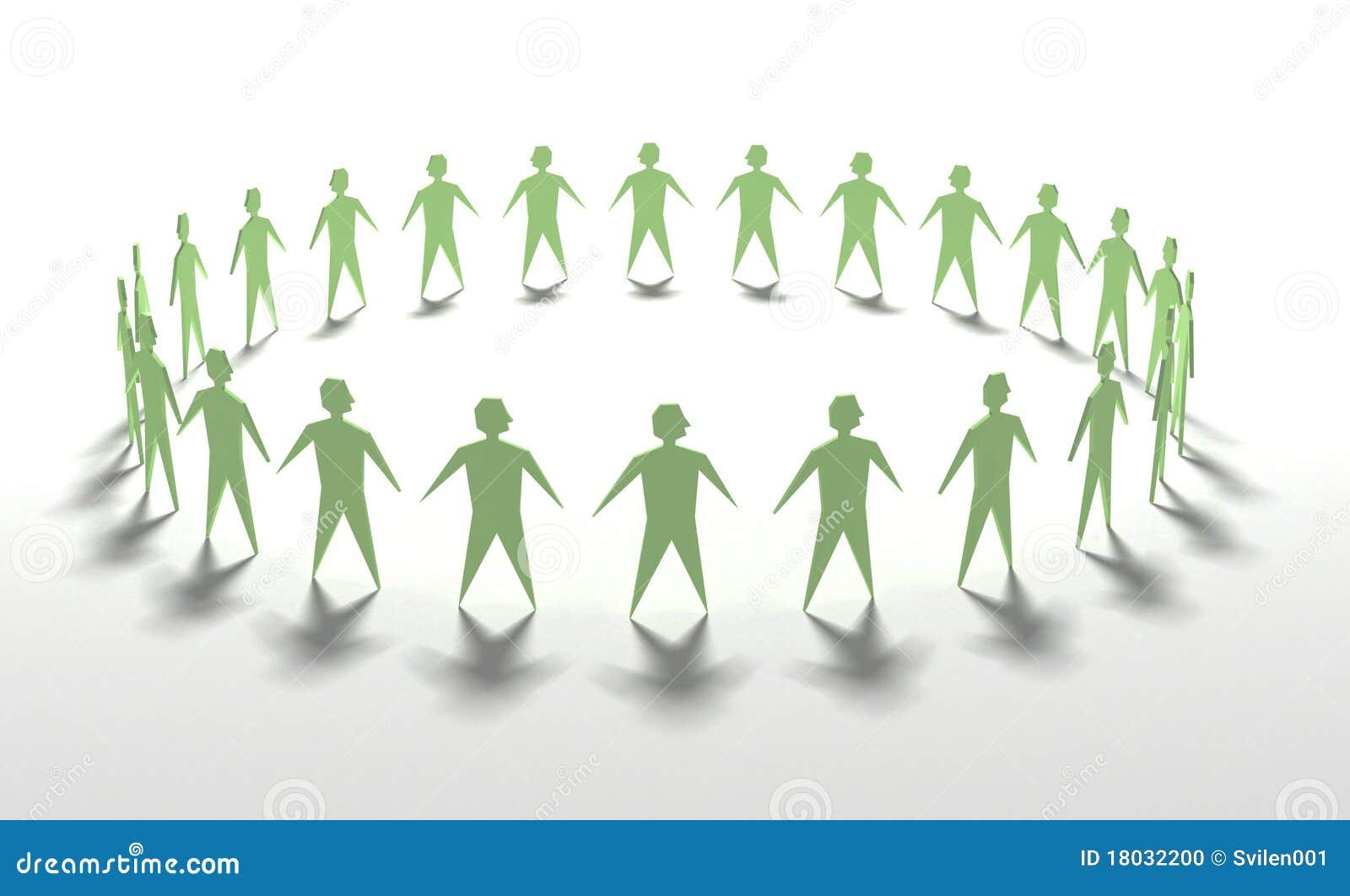 Green Teamwork stock illustration. Illustration of collective - 18032200