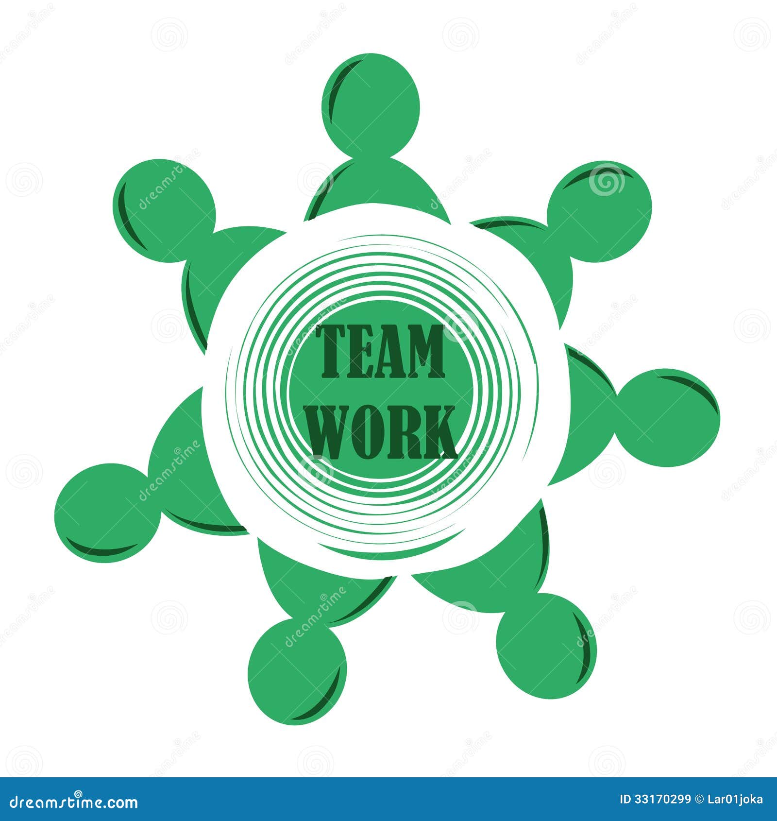 Green teamwork stock illustration. Illustration of suppose - 33170299