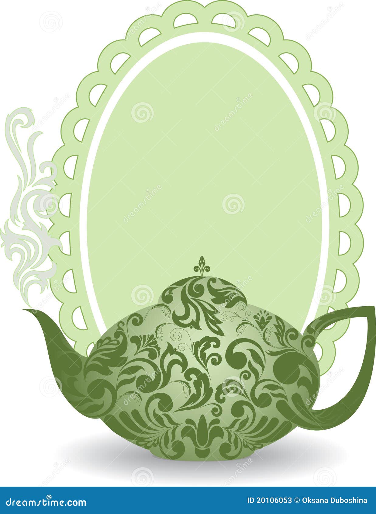 Green teapot stock vector. Illustration of kettle, elegance - 20106053