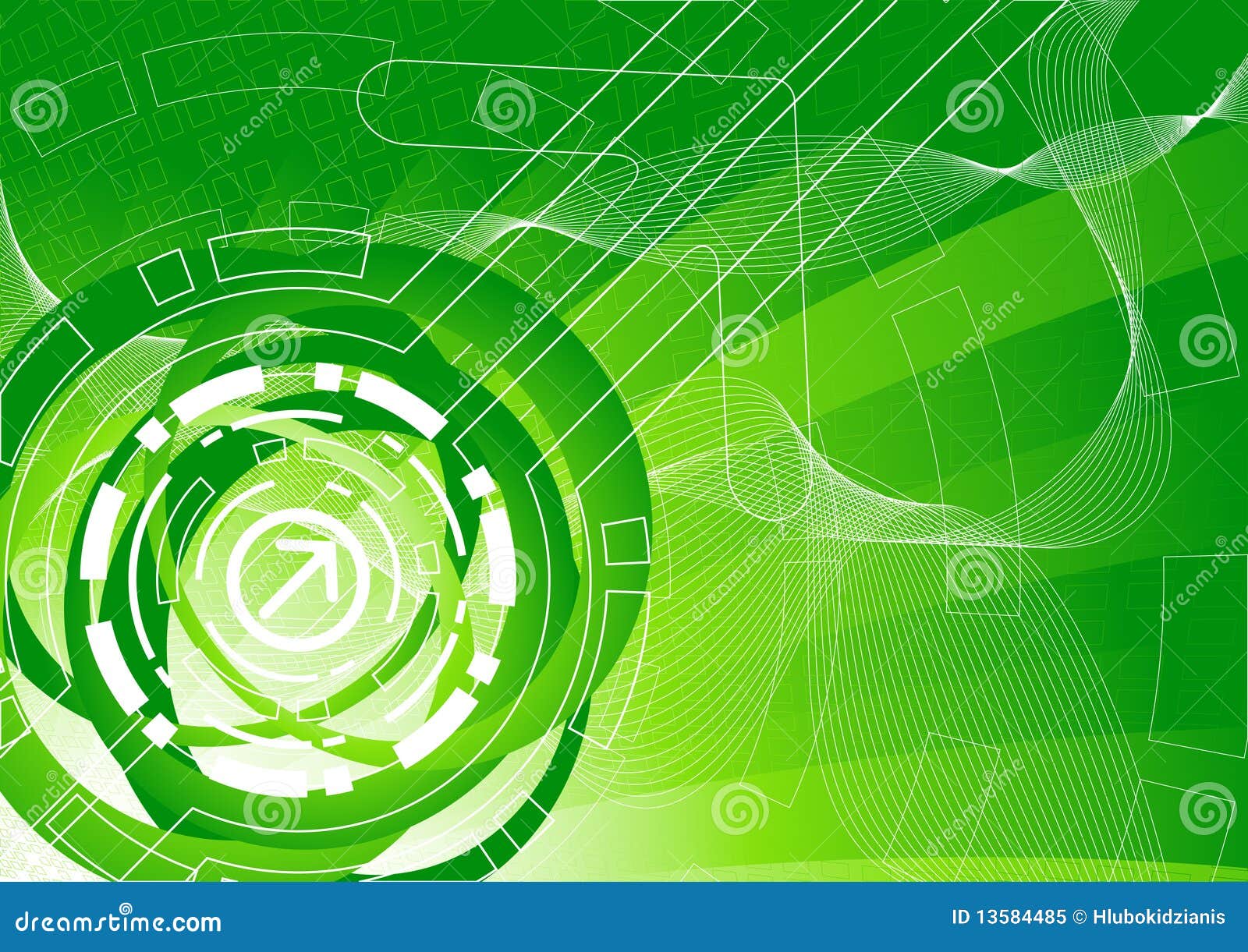 Green Tech Circle. Raster Stock Photography | CartoonDealer.com #45512252
