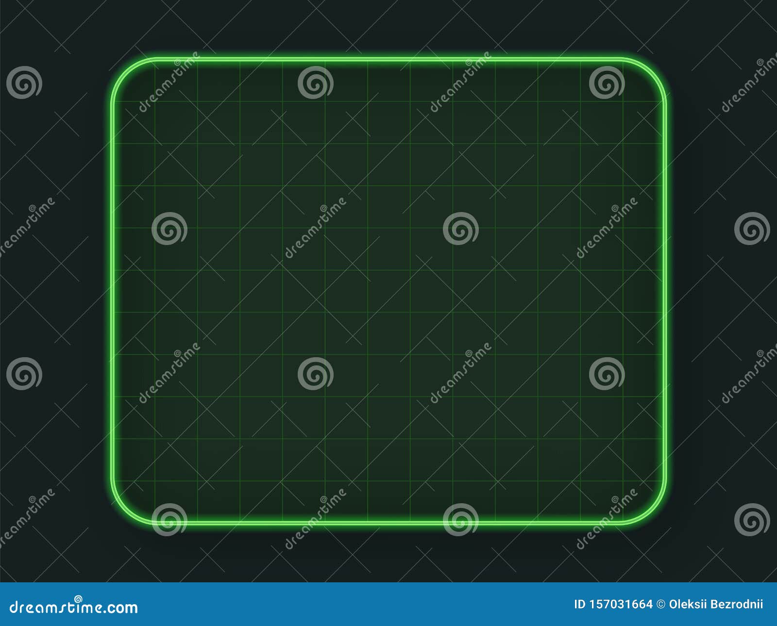 Green tech hud grid . stock vector. Illustration of high - 157031664