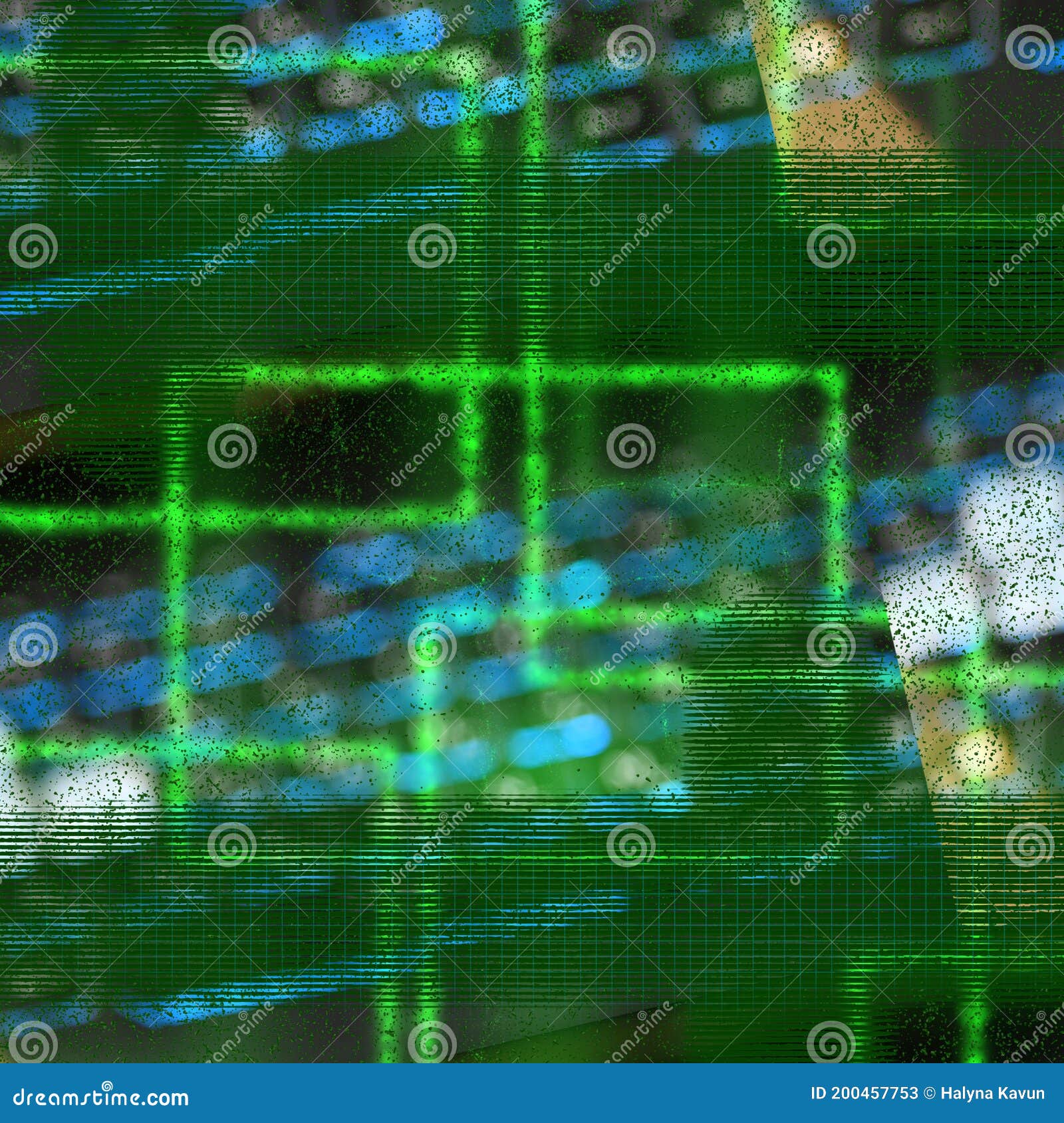 Green Technology Background, Cybersecurity Concept Stock Illustration ...