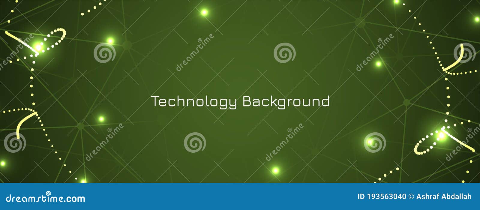 Green Technology Concept Banner Design Stock Vector - Illustration of ...