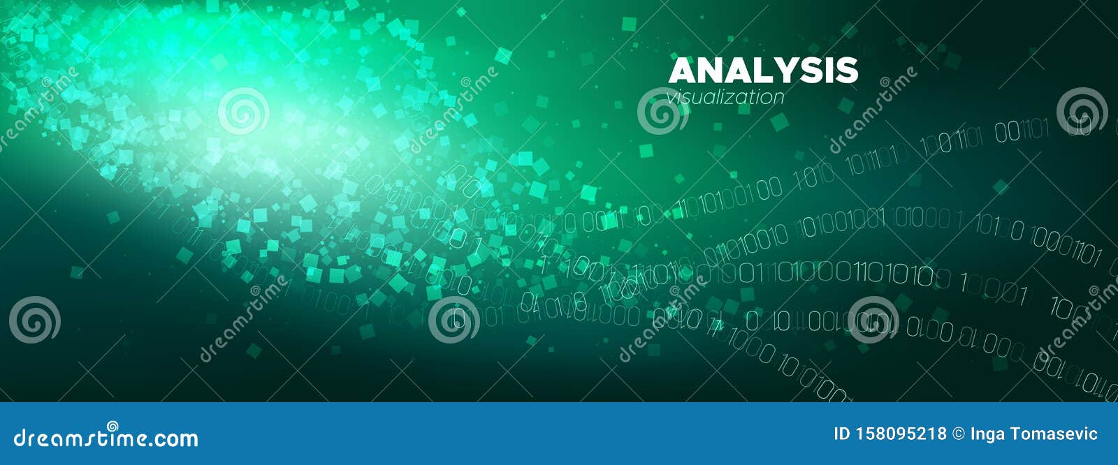 Green Technology Illustration. Big Data Analysis Stock Vector ...