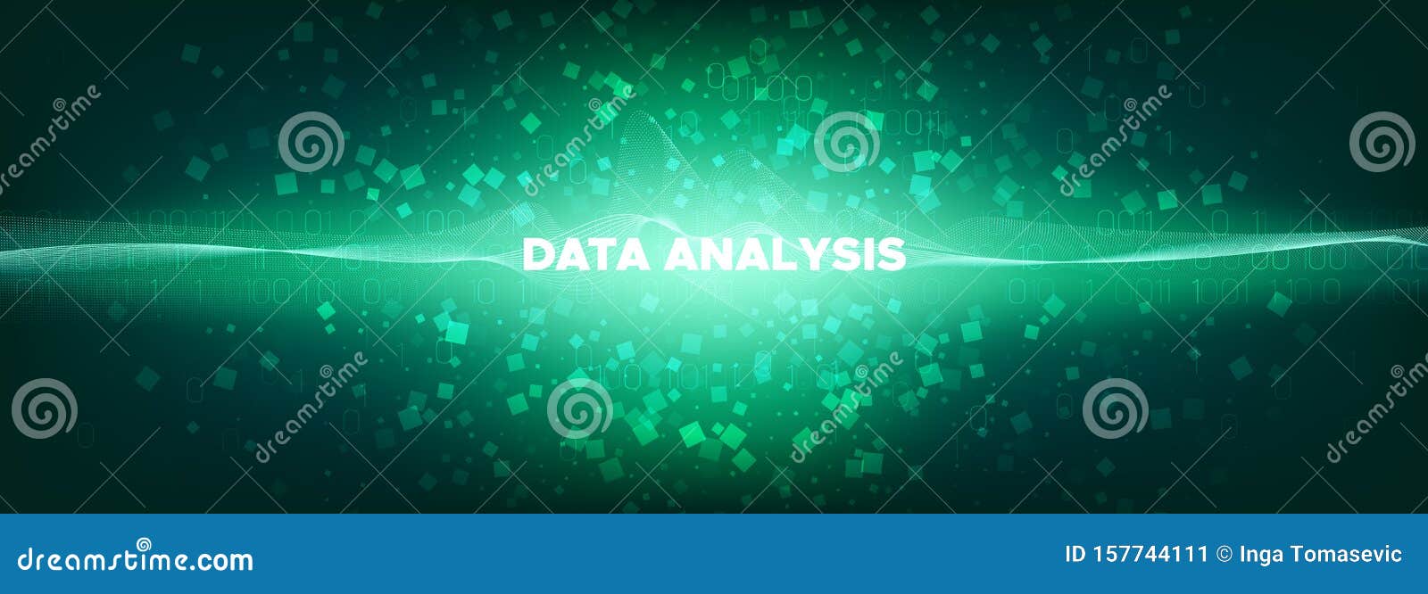 Green Technology Illustration. Big Data Screen Stock Vector ...