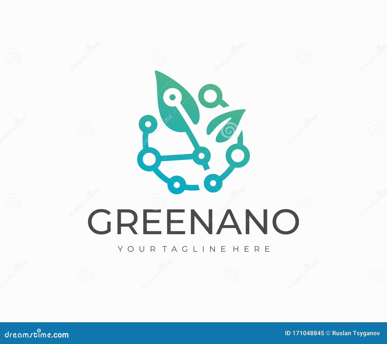Green Technology Logo Design. Biotechnology Vector Design Stock Vector ...