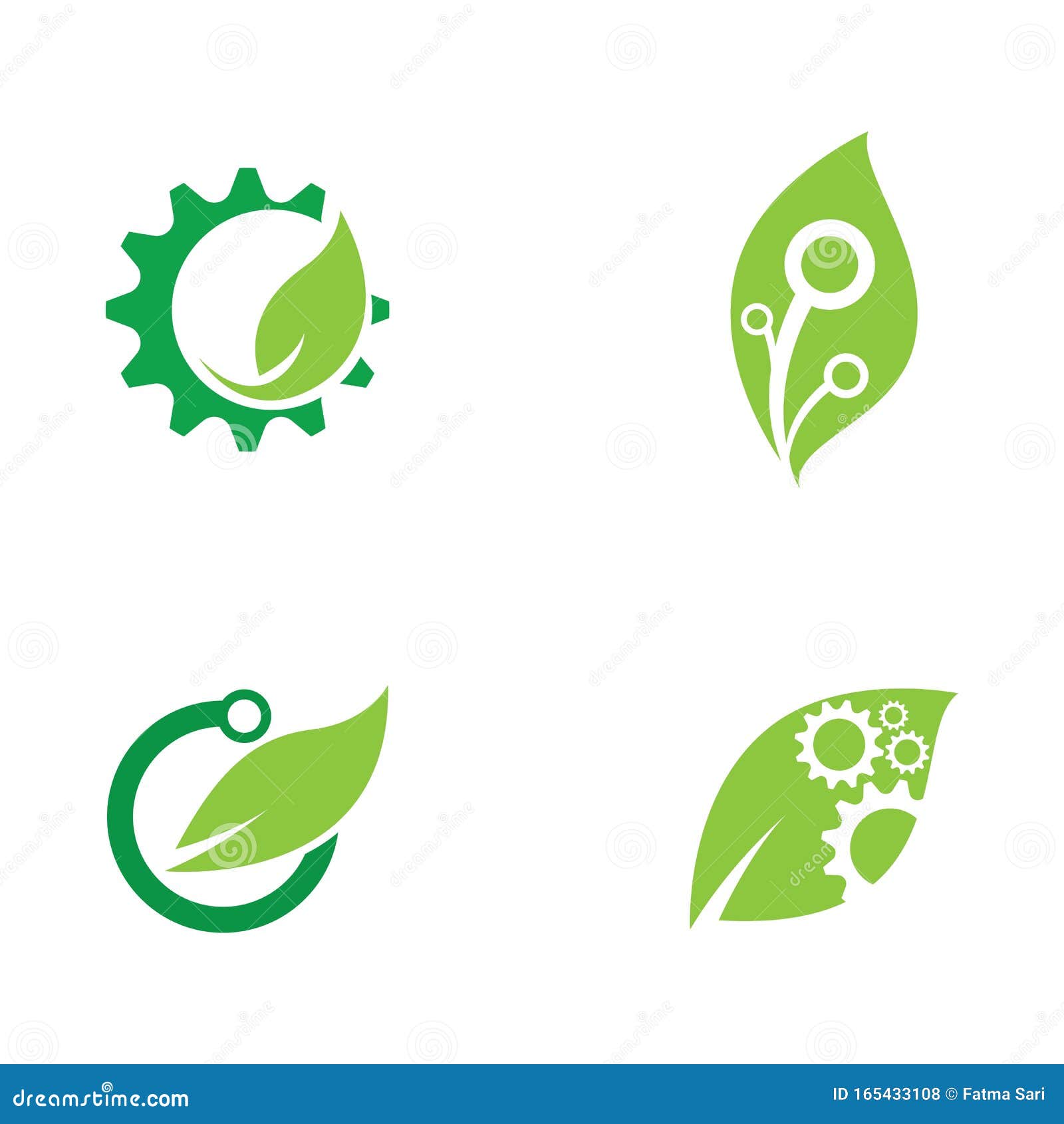 Green Technology Logo Icon Illustration Stock Vector - Illustration of ...
