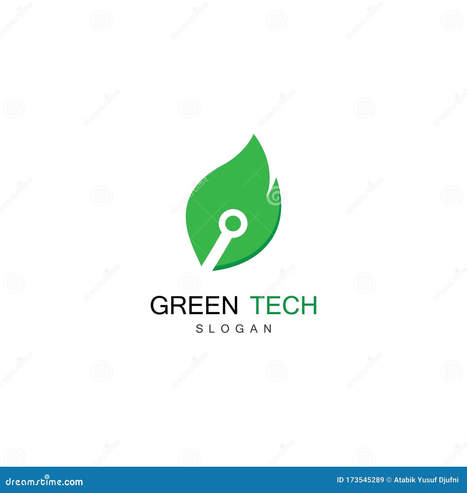 Green Technology Logo Icon Illustration Stock Vector - Illustration of ...