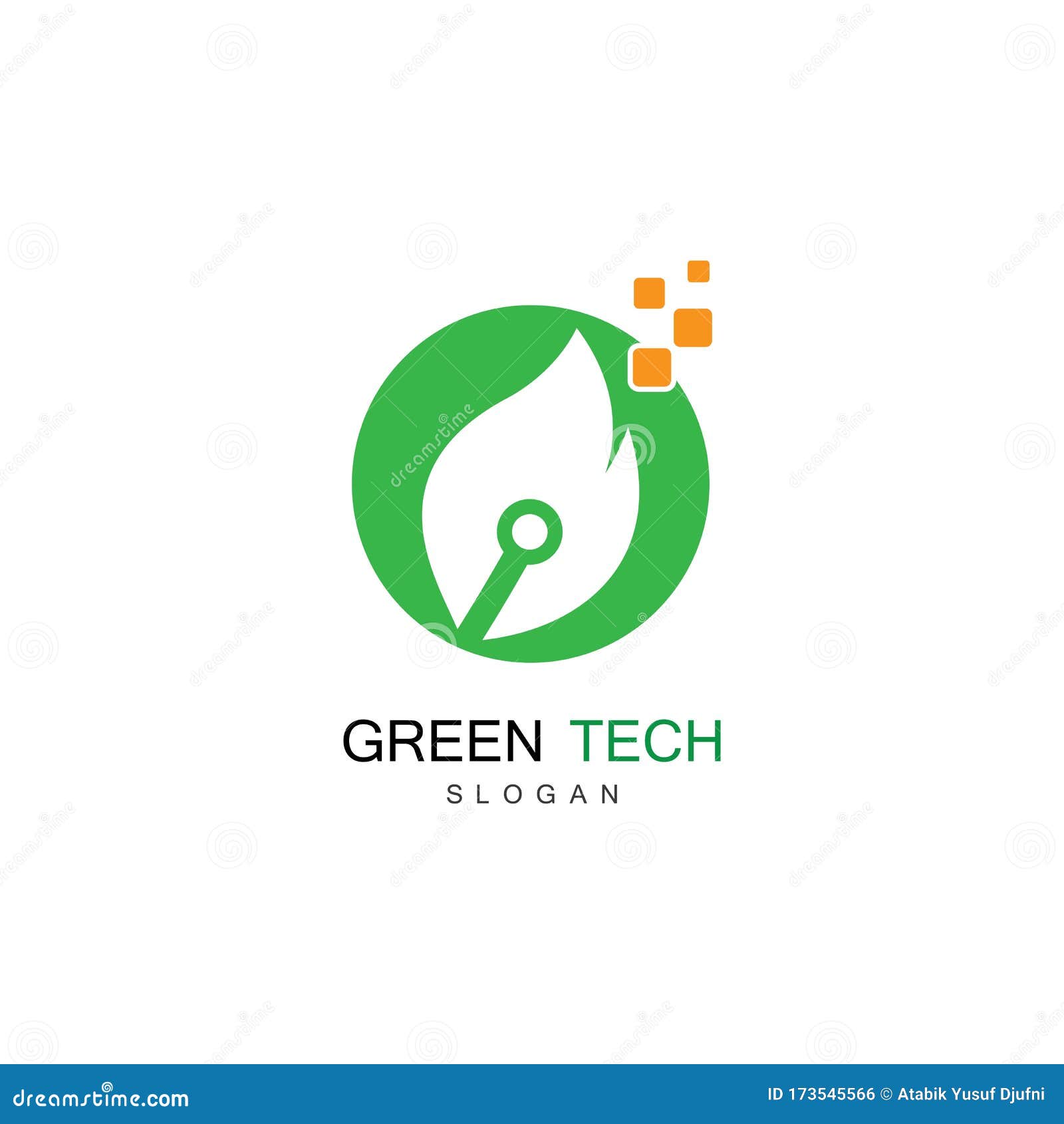 Green Technology Logo Icon Illustration Stock Vector - Illustration of ...