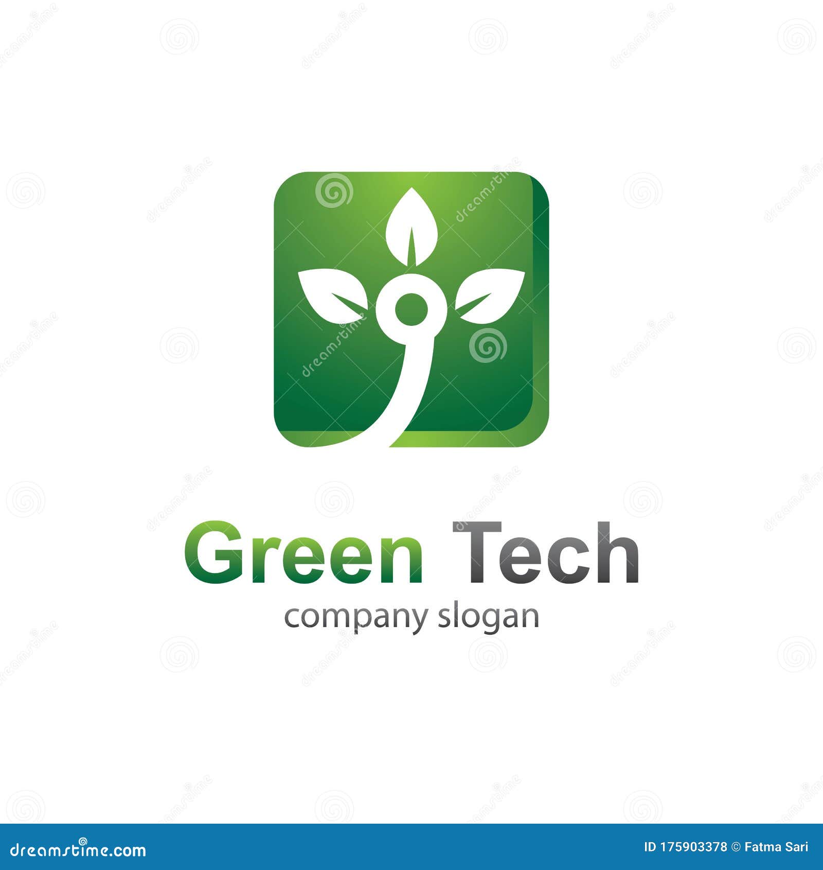 Green technology logo stock vector. Illustration of label - 175903378