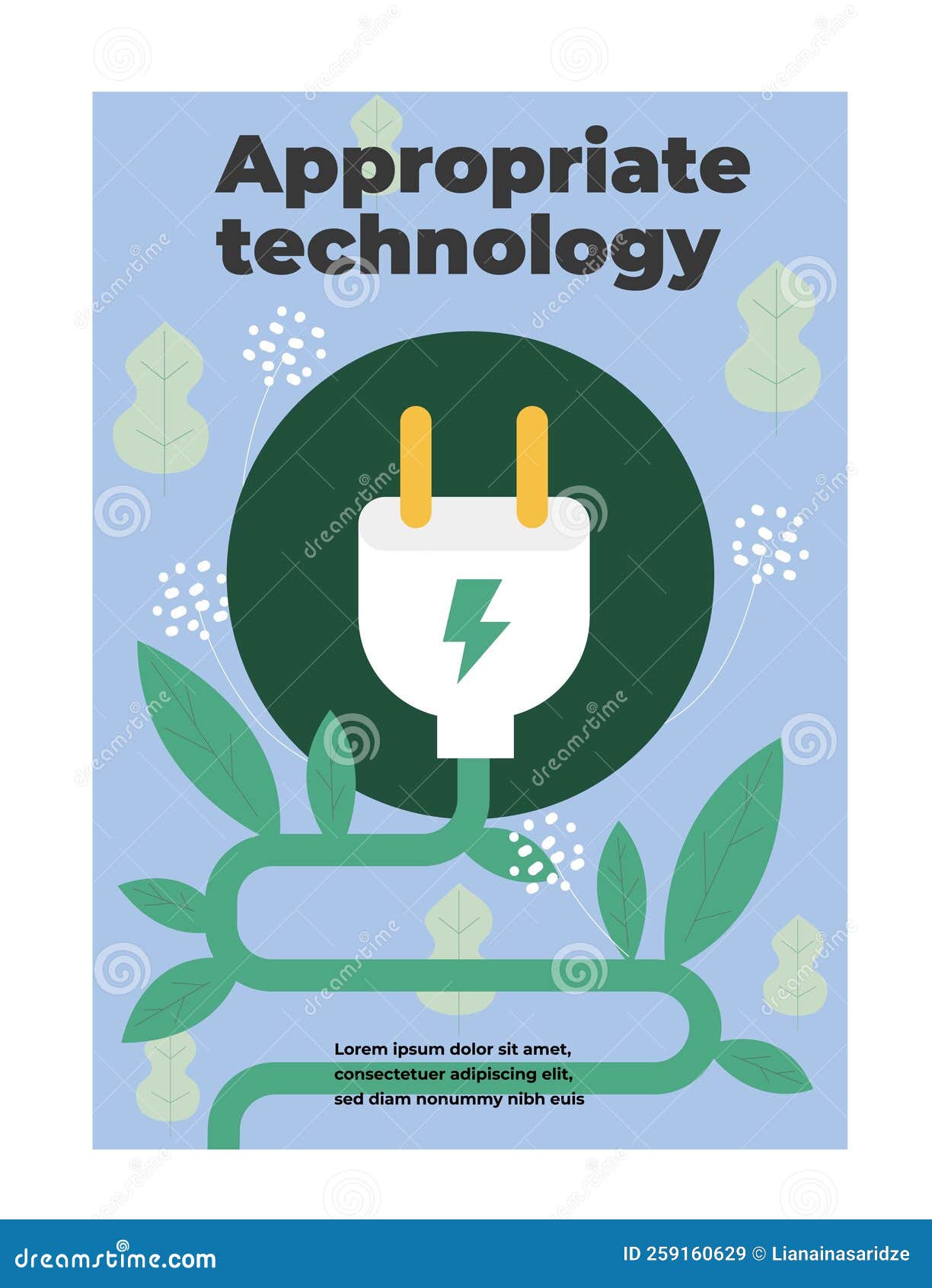 Green technology poster stock vector. Illustration of environmental ...