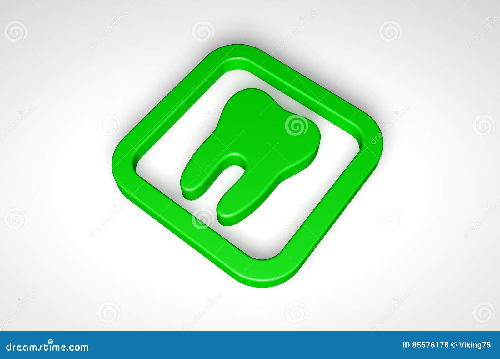 Green Teeth Icon Isolated on White Background Stock Illustration ...