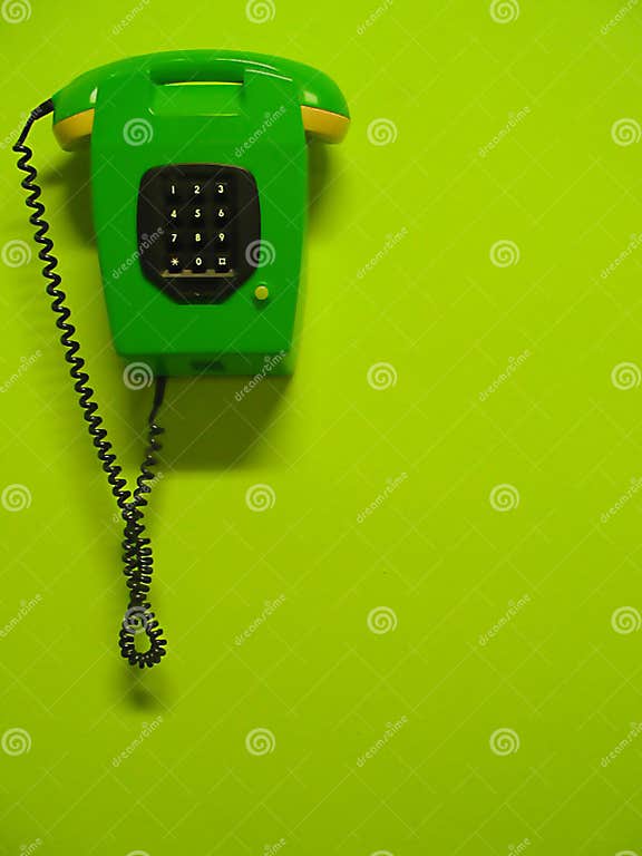 Green telephone stock photo. Image of speak, hang, gadget - 7318
