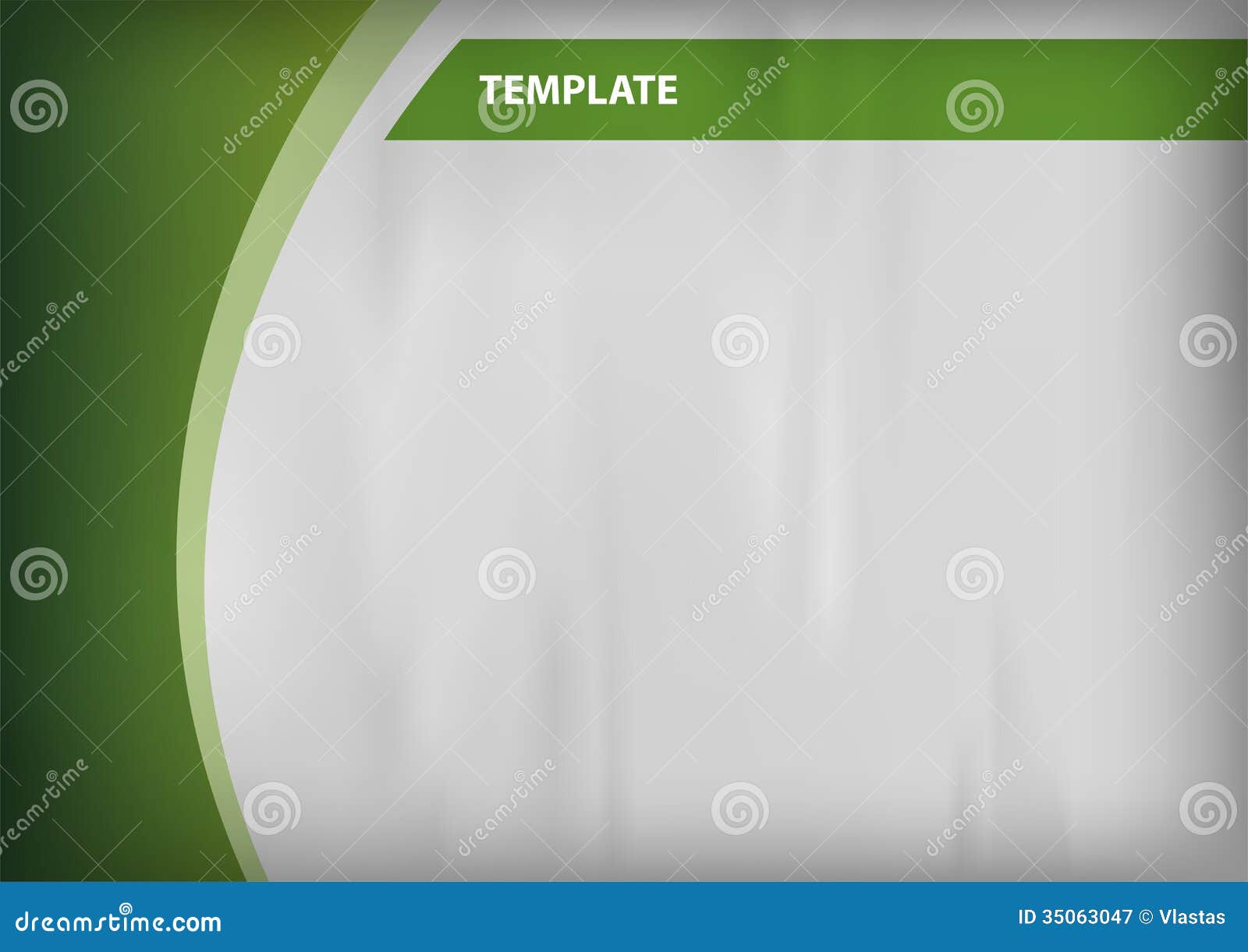 Green template stock vector. Illustration of clean, magazine - 35063047