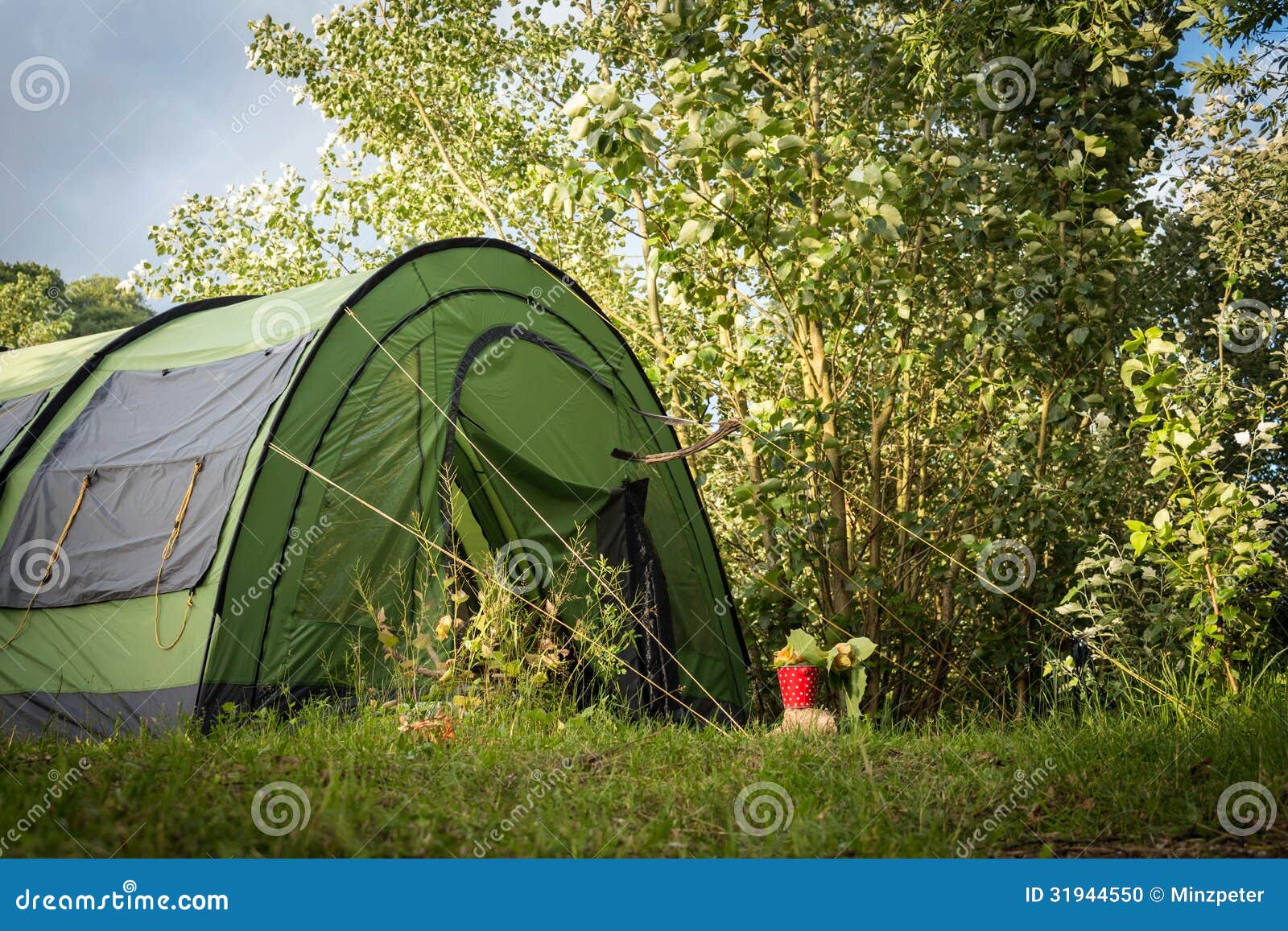 Green tent stock photo. Image of wild, light, holiday - 31944550