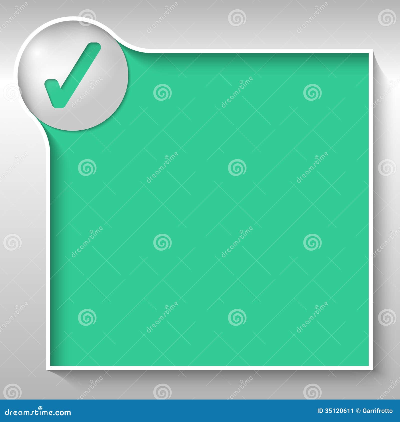 Green text box stock vector. Illustration of green, modern - 35120611