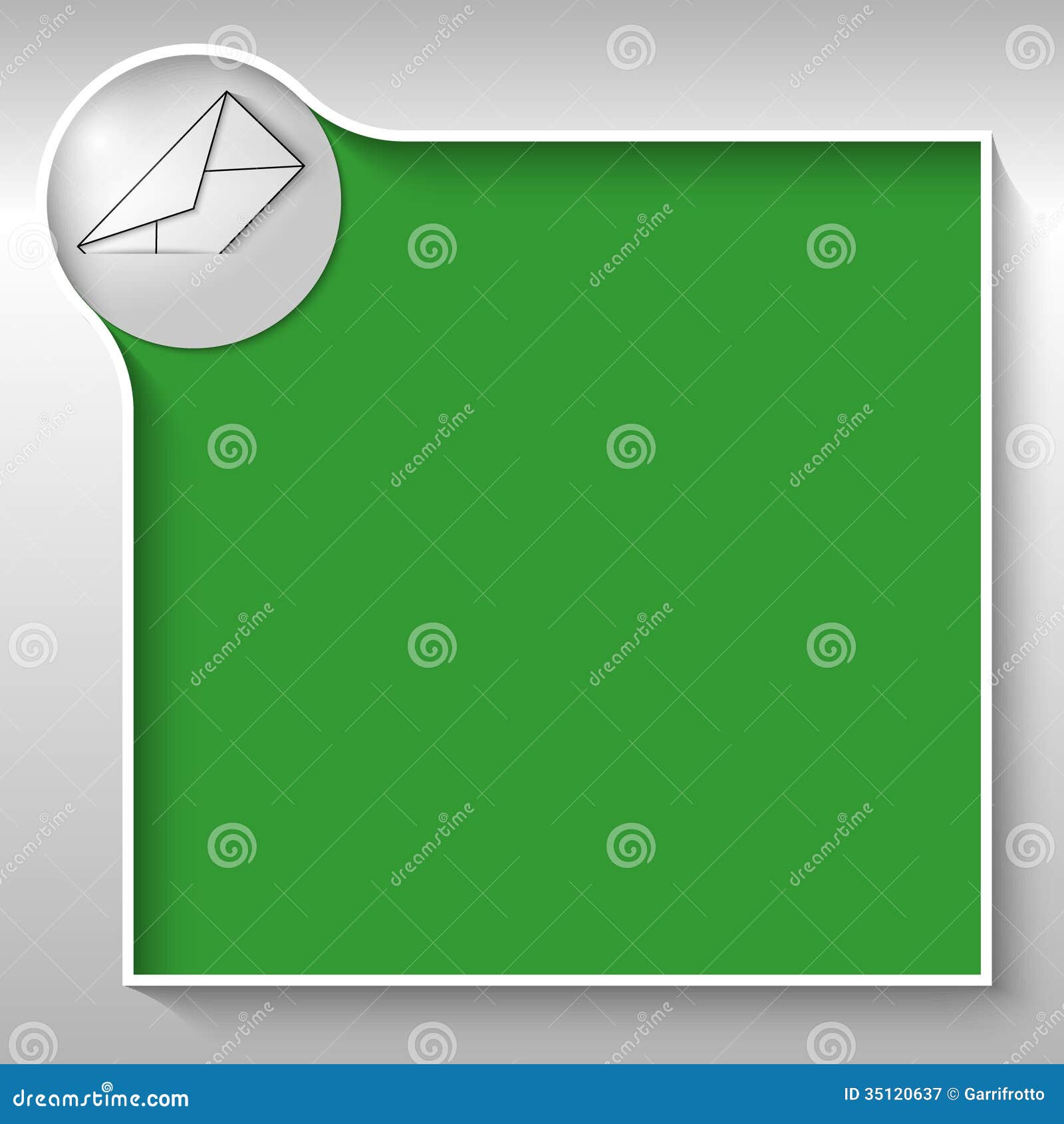 Green text box stock vector. Illustration of note, card - 35120637