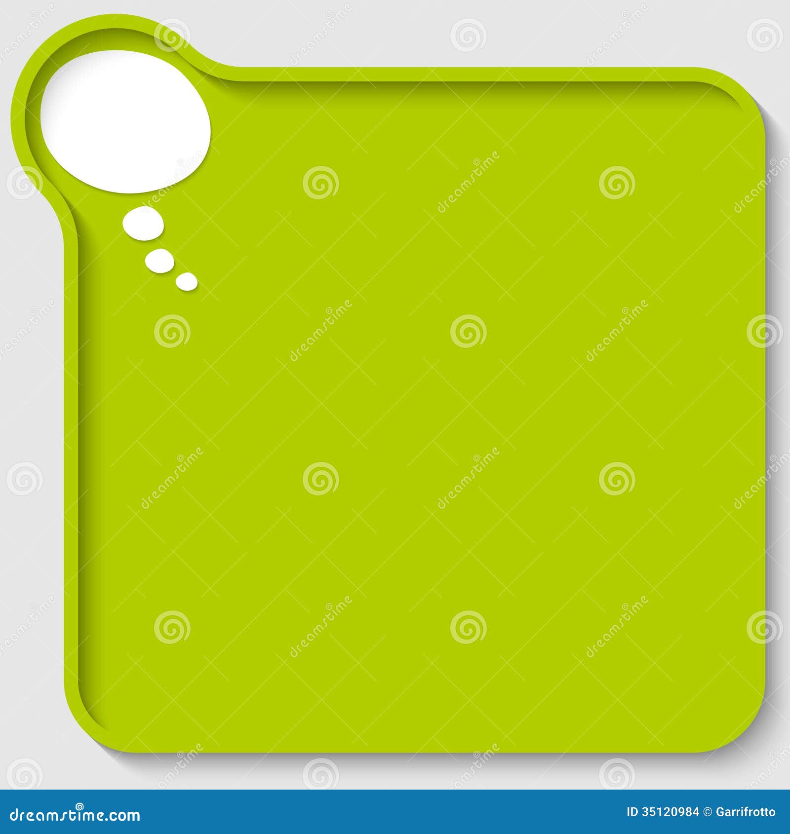 Green text box stock vector. Illustration of shape, label - 35120984