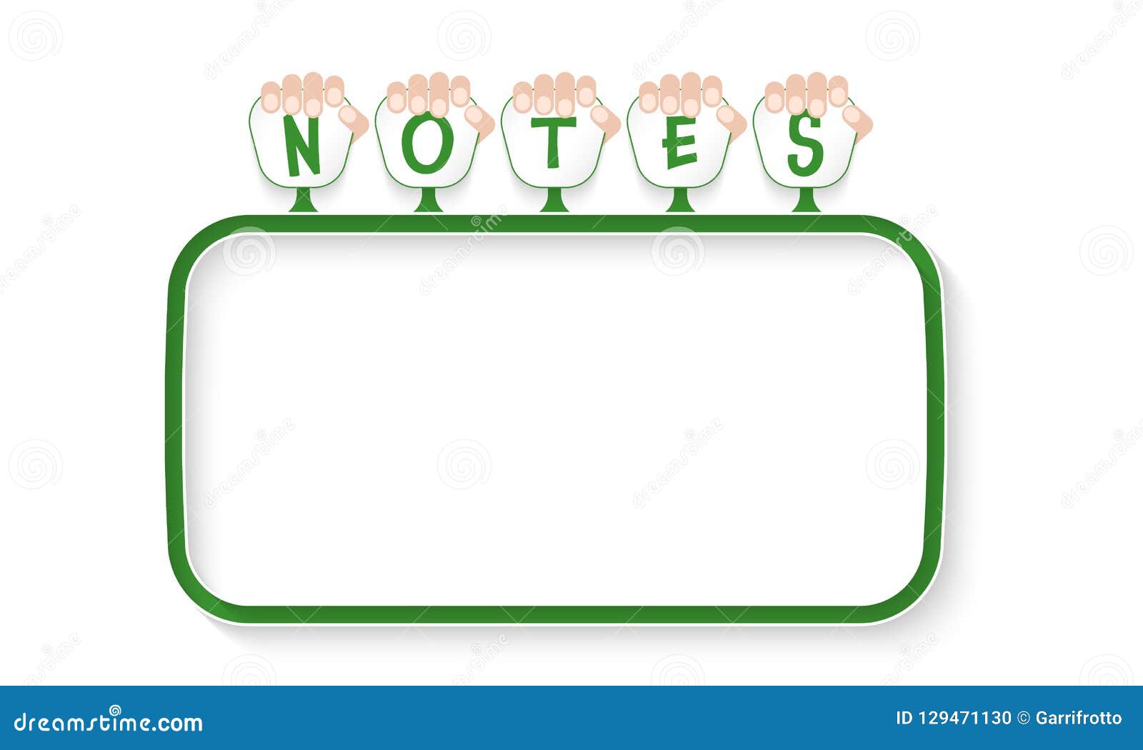 Green Text Frame for Your Text. Stock Vector - Illustration of graphic ...