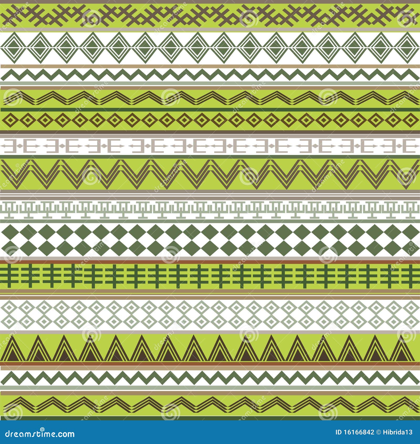 Green Texture with African Motifs Stock Illustration - Illustration of ...