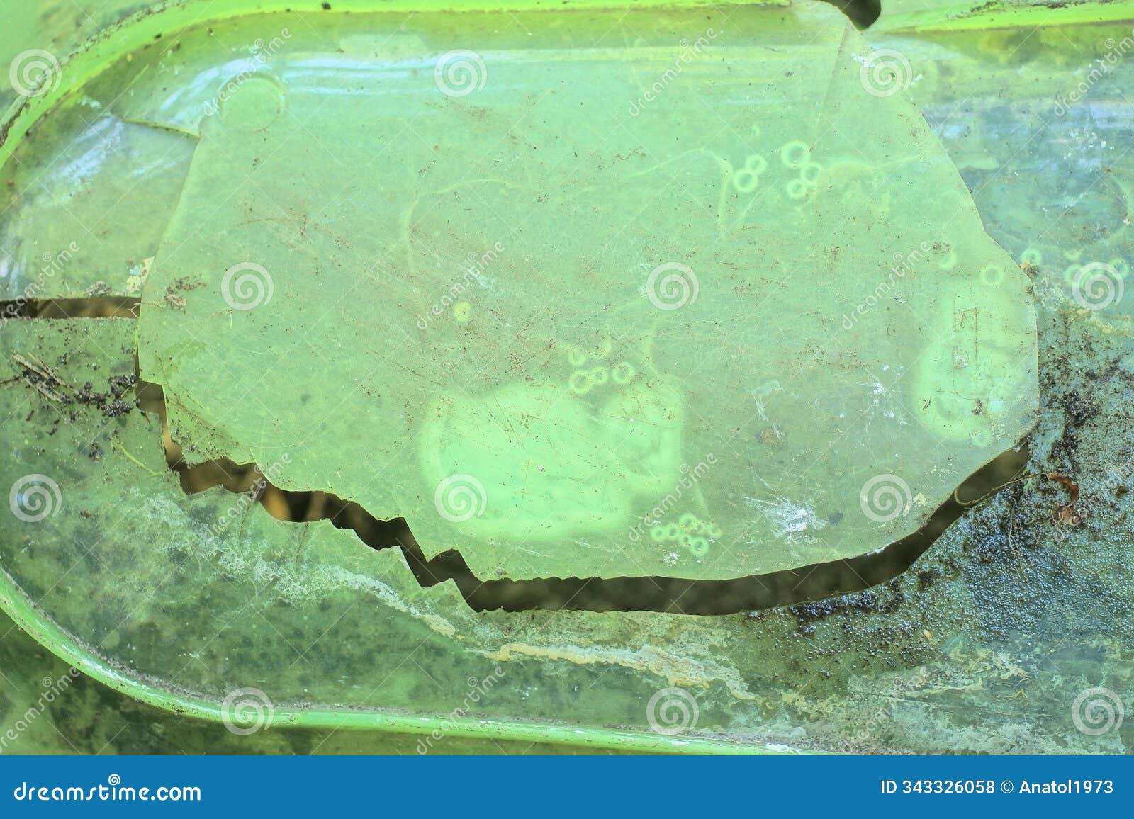 Texture from a Piece of Old Dirty Plastic with a Crack Stock Photo ...