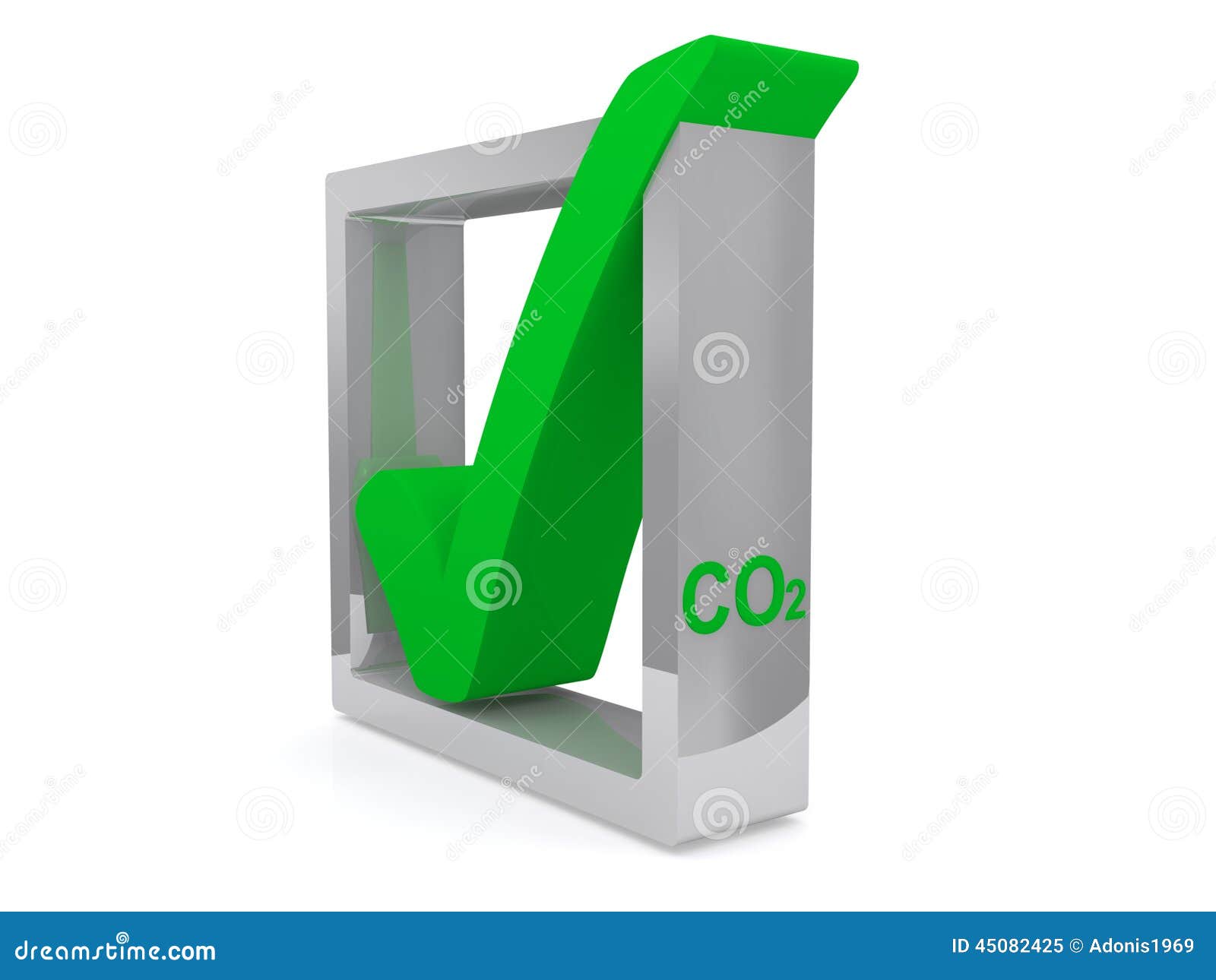 Green thick symbol stock image. Image of approve, pollution - 45082425