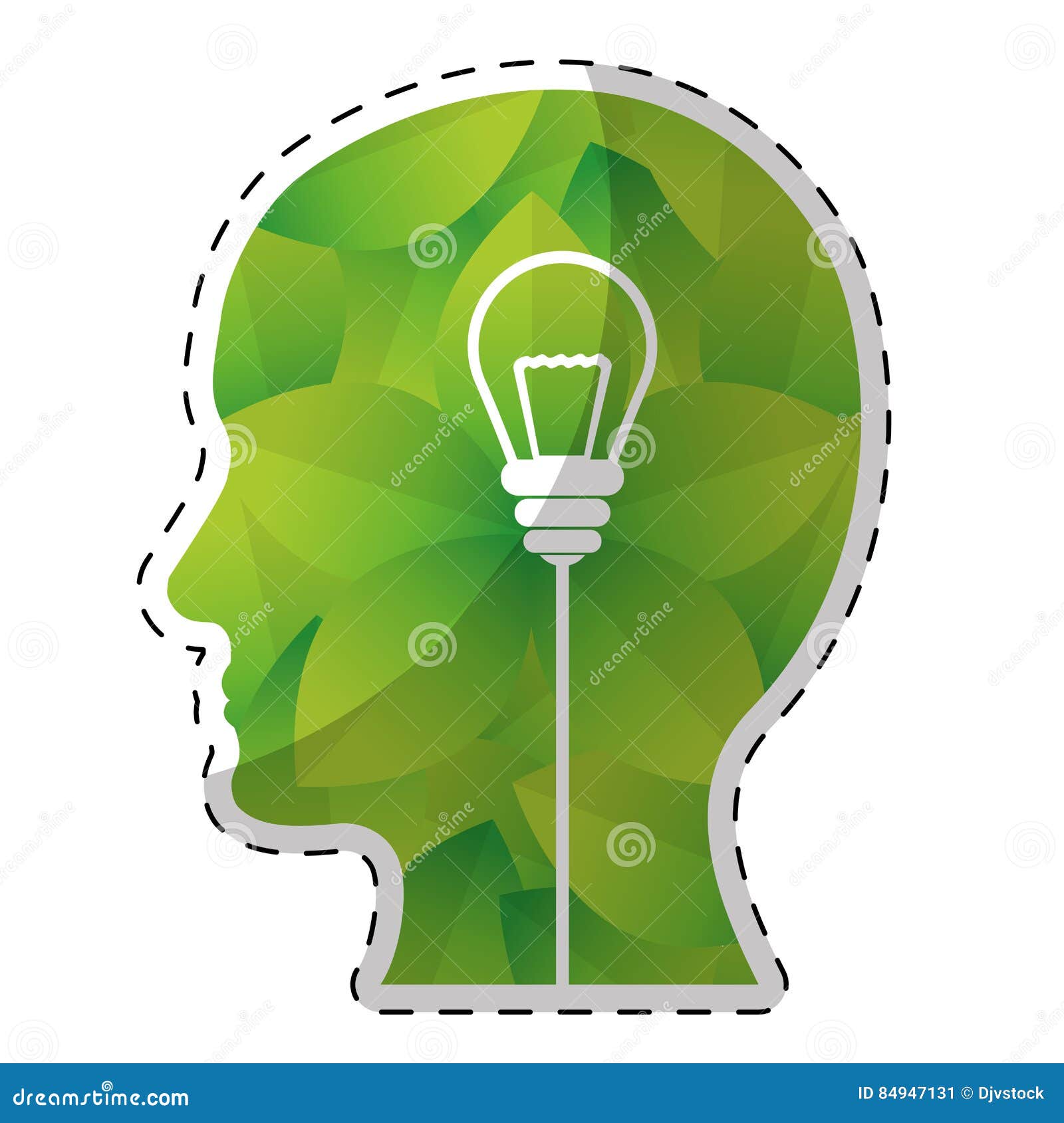 Green Thoughts and Ideology Image Design Stock Illustration ...