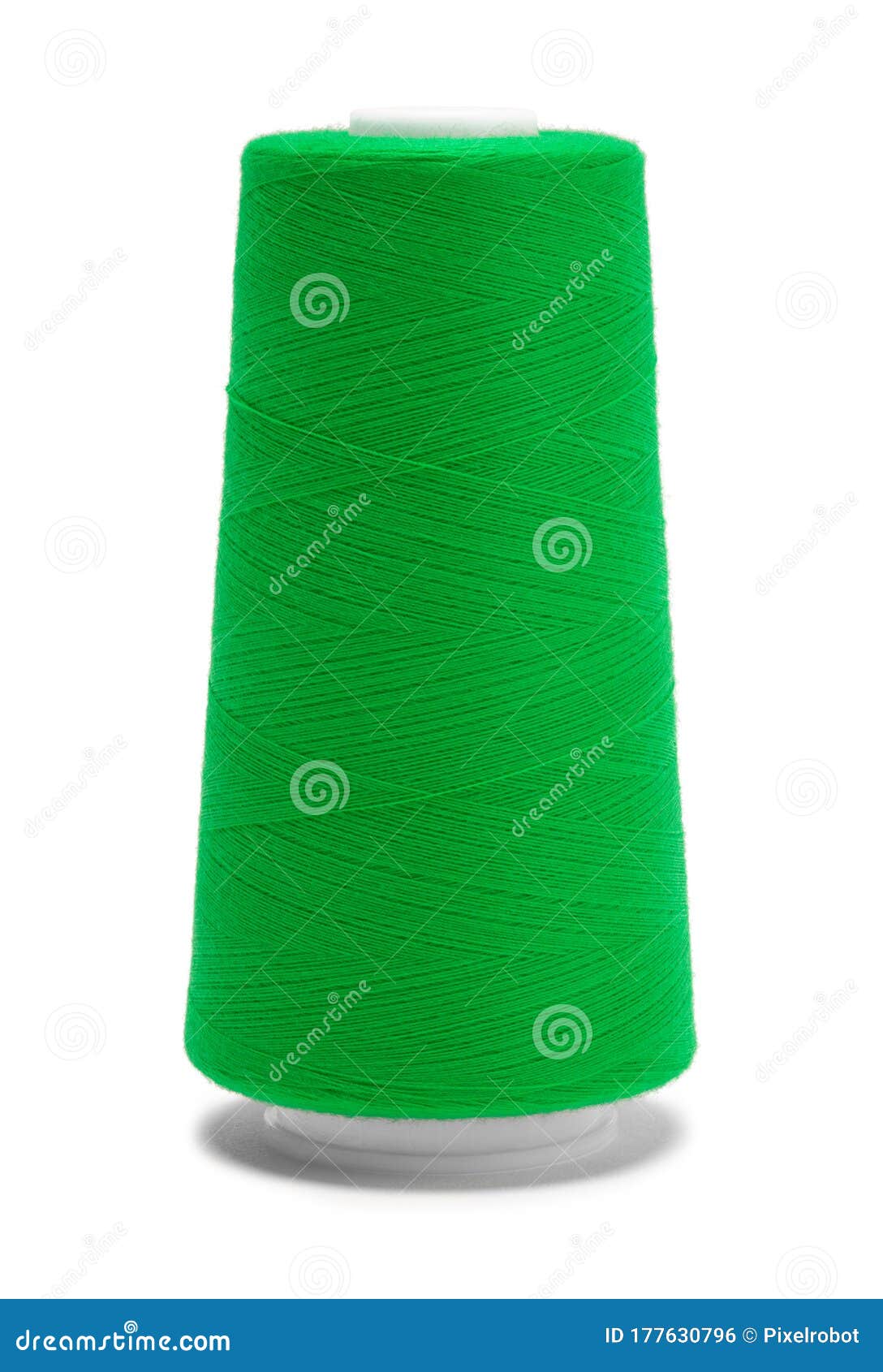 Green Thread Spool stock photo. Image of bobbin, rope - 177630796
