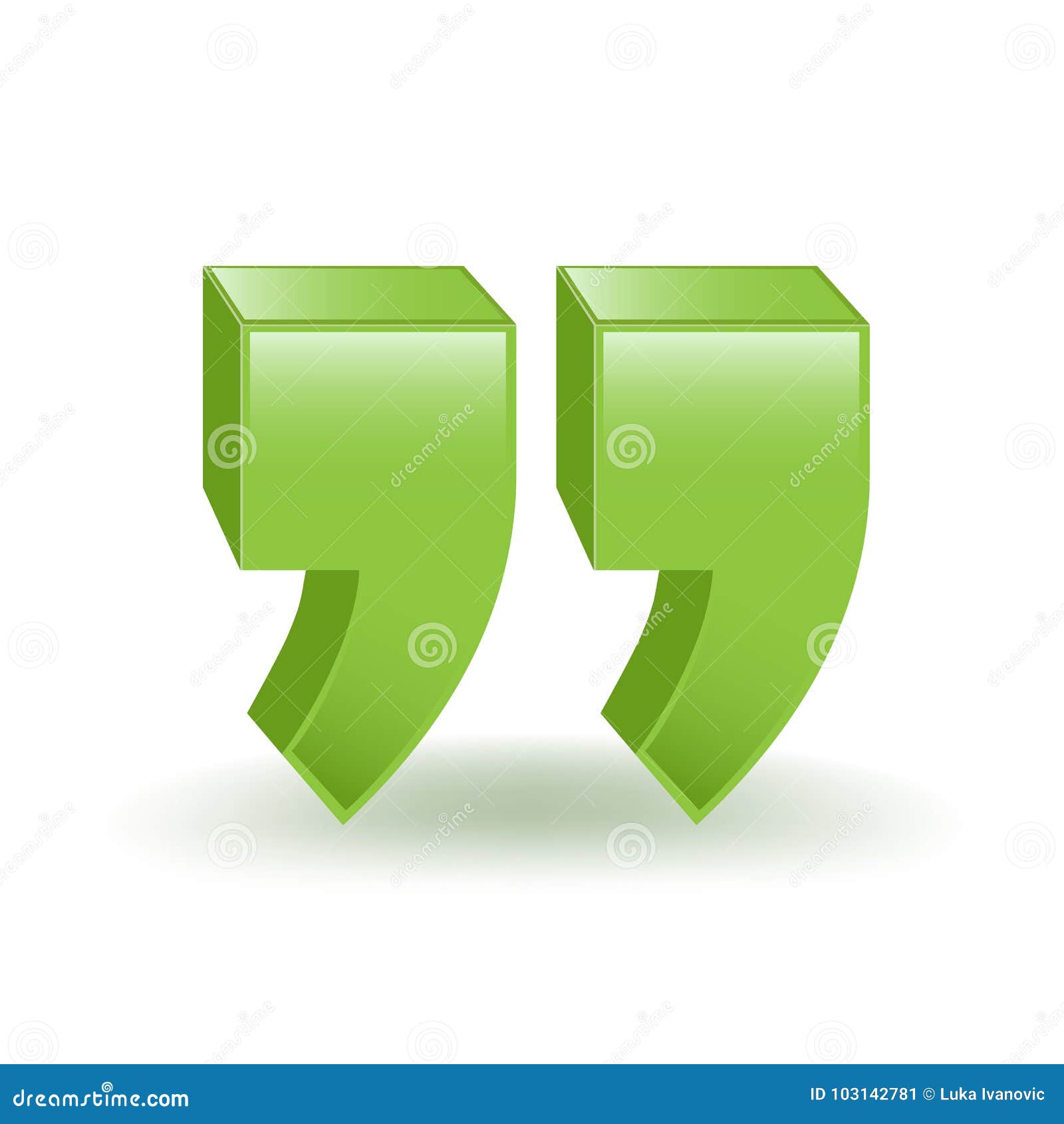 Quotation Marks stock illustration. Illustration of isolated - 103142781