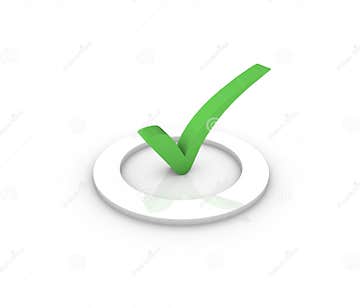 Green tick stock illustration. Illustration of draw, list - 14613505