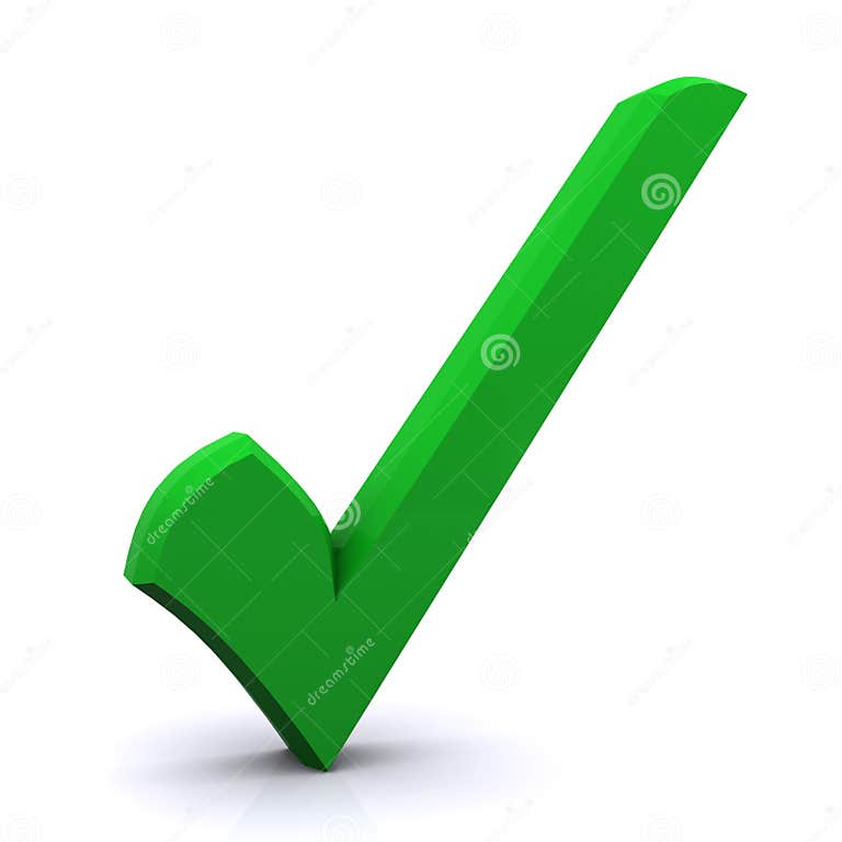 Green Tick stock illustration. Illustration of concept - 9513768