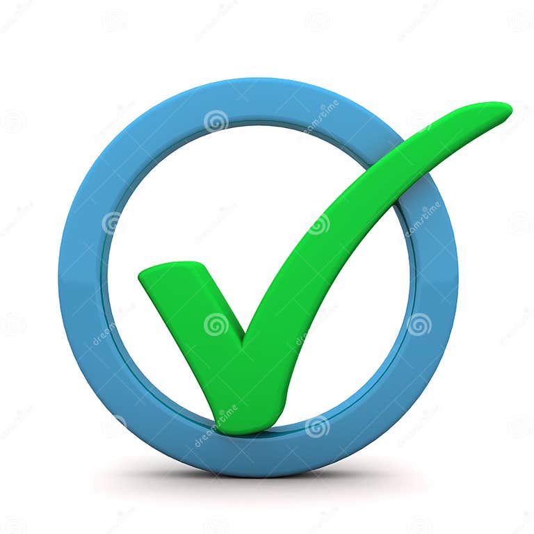 Green Tick Ring stock illustration. Illustration of closeup - 29777916