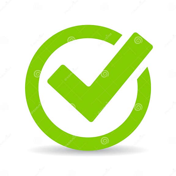 Green tick checkbox stock vector. Illustration of check - 79739427