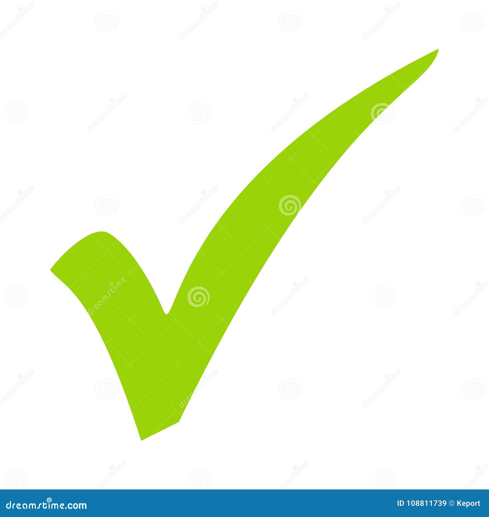 Green Tick icon stock illustration. Illustration of checkmark - 108811739