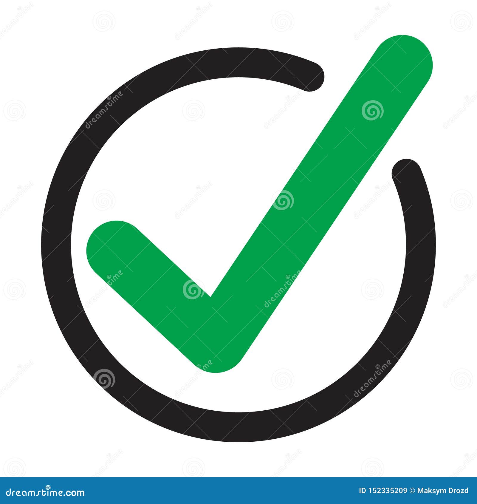 Green Tick Icon Vector Symbol, Checkmark Isolated on White Background ... Green Tick Icon Vector Symbol, Checkmark Isolated on White Background ...