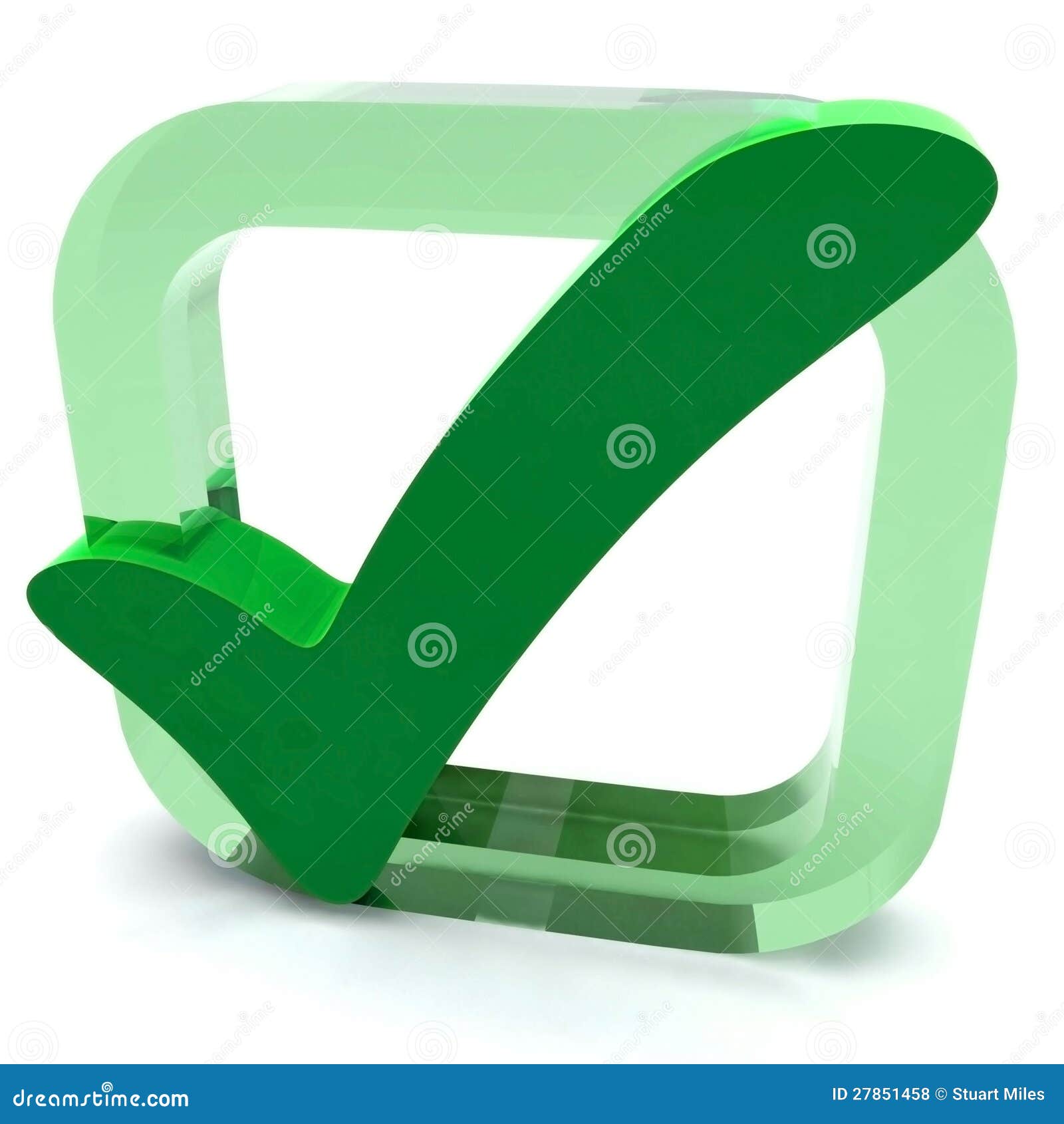 Green Tick Shows Quality and Excellence Stock Illustration ...